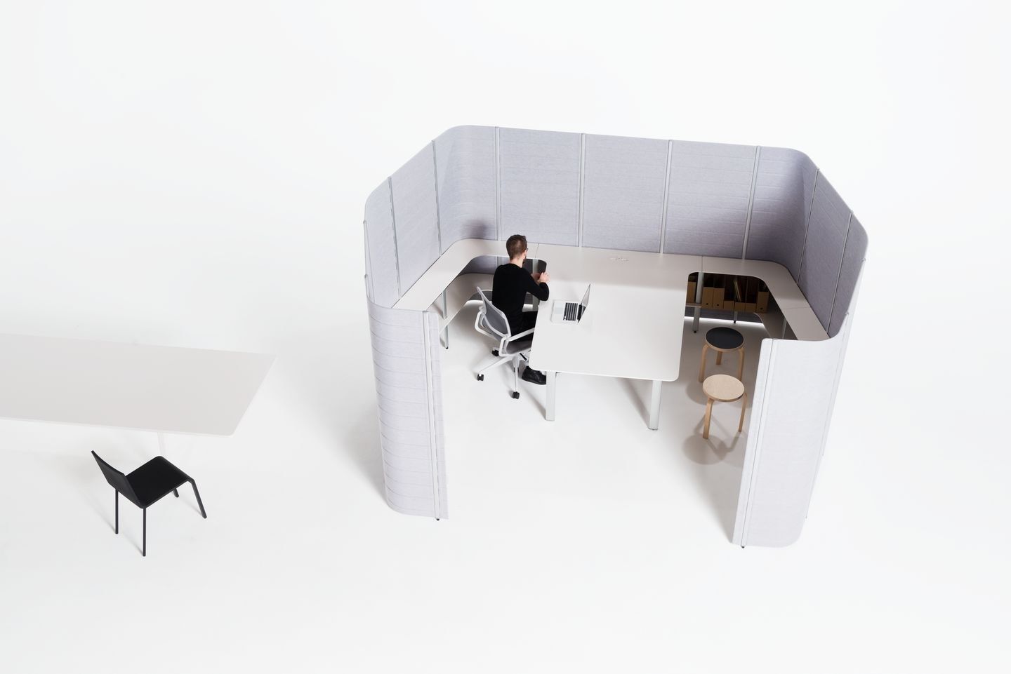 WORKBAYS FOCUS Acoustic fabric office booth By Vitra | design Ronan ...