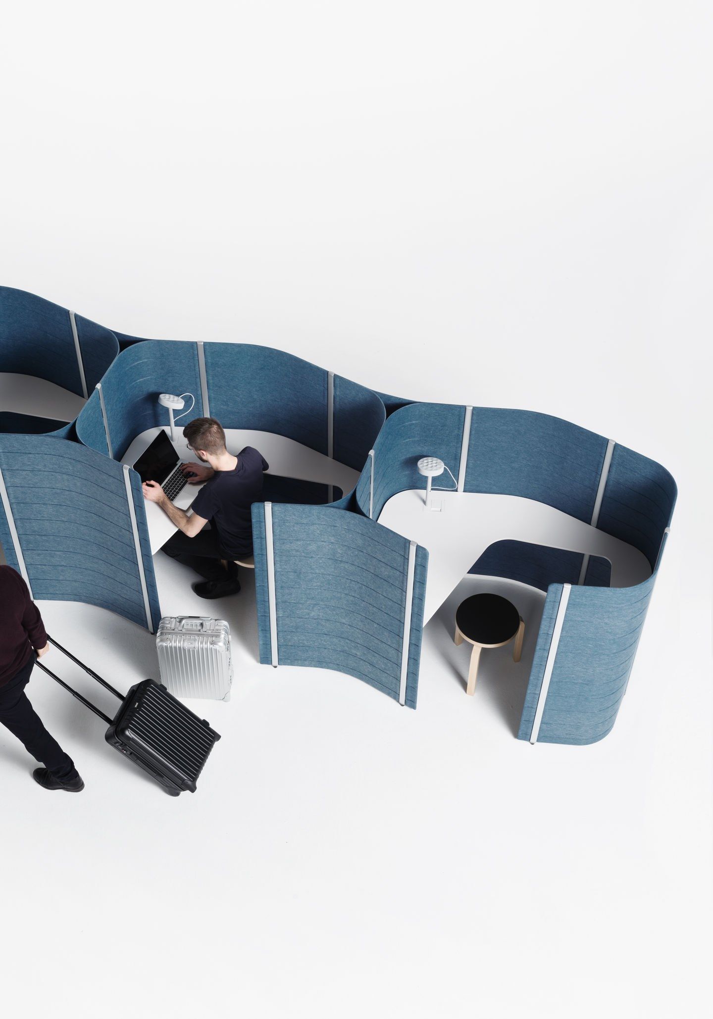 WORKBAYS FOCUS Acoustic fabric office booth By Vitra | design Ronan ...