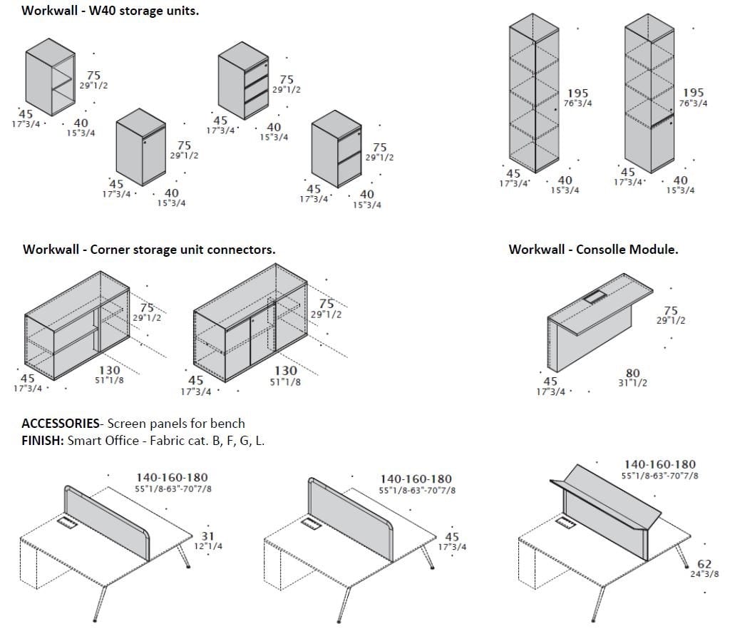 WORKWALL | Office storage unit Workwall Collection By ESTEL GROUP