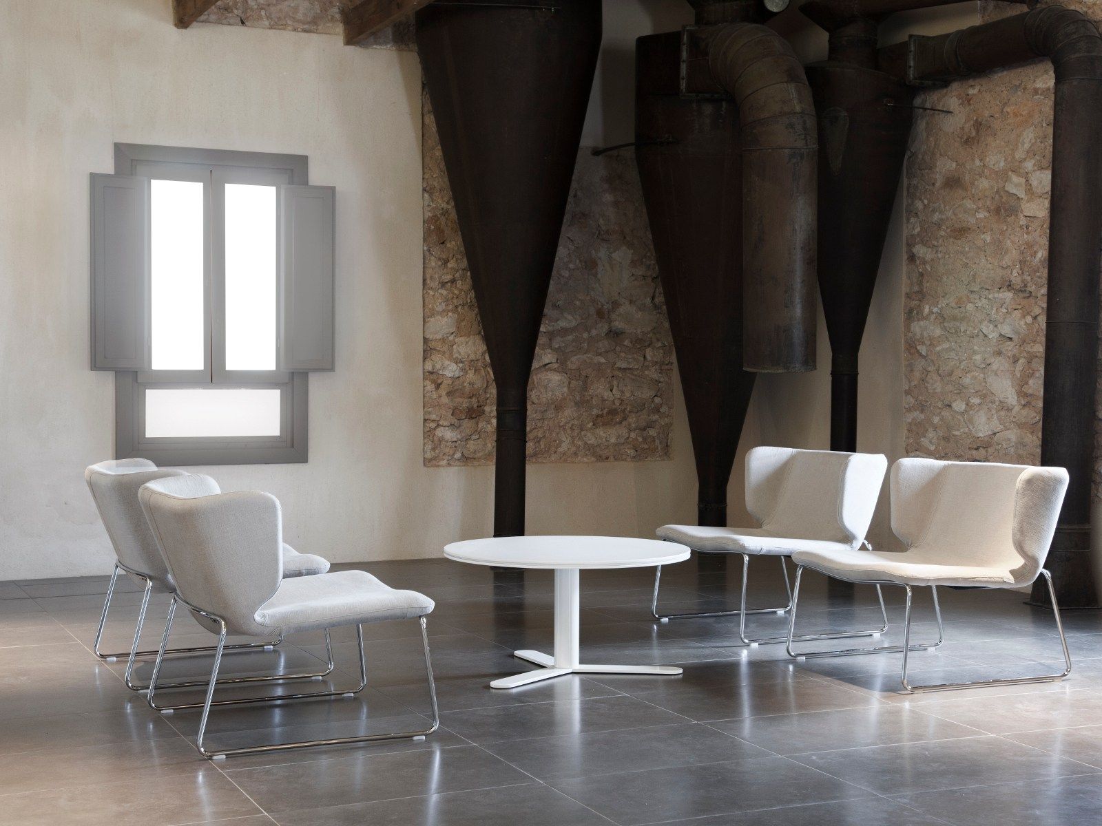 WRAPP | Sled base easy chair By Viccarbe design Marc Krusin