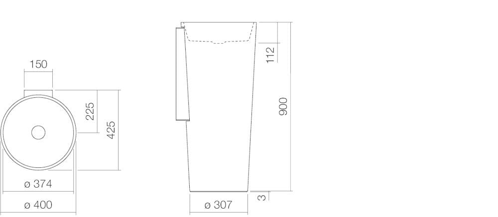 WT.RX400.CO | Washbasin By Alape design Sieger Design