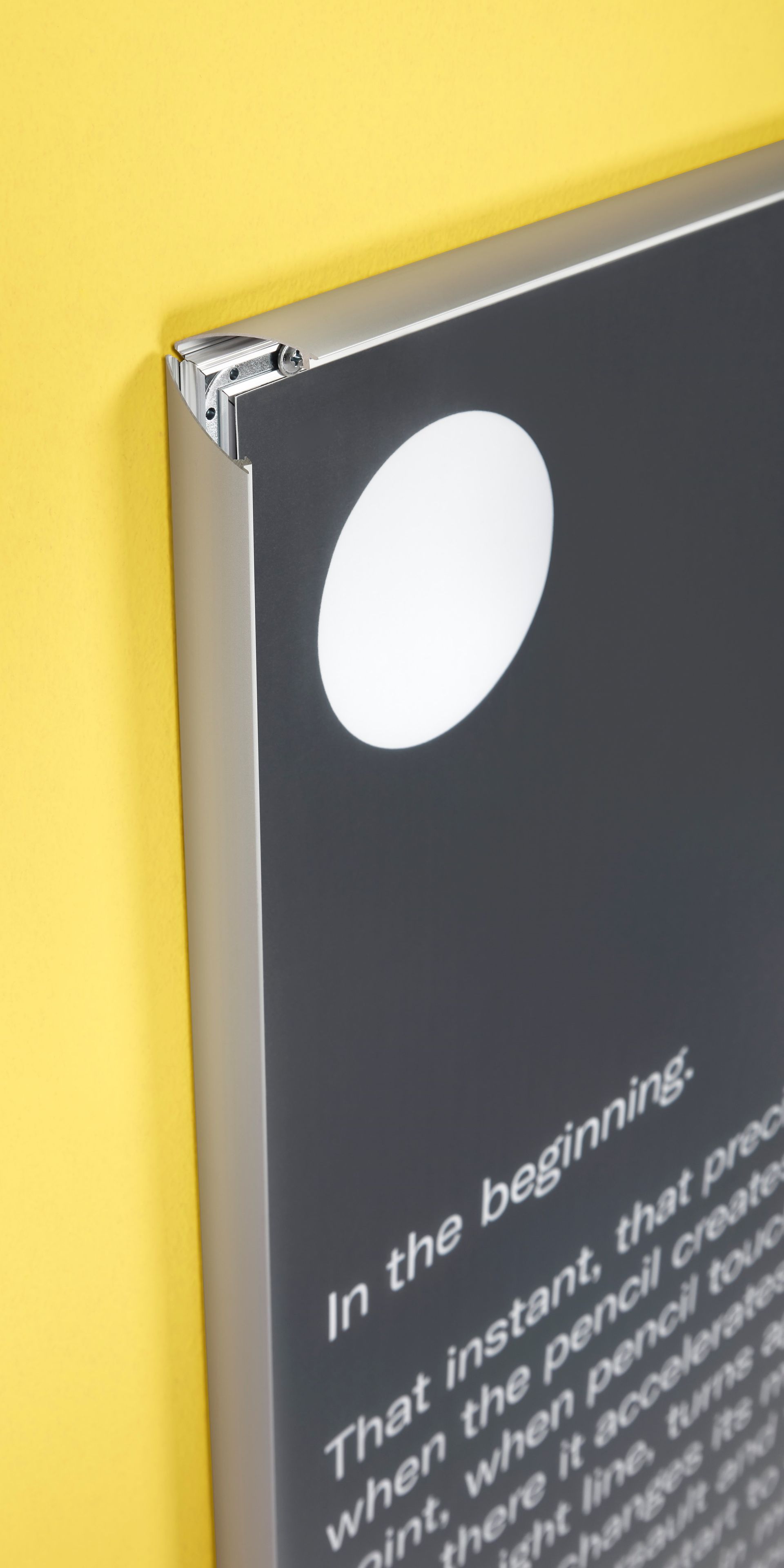 Wall-mounted display unit Wall-mounted one-sided aluminium display unit ...