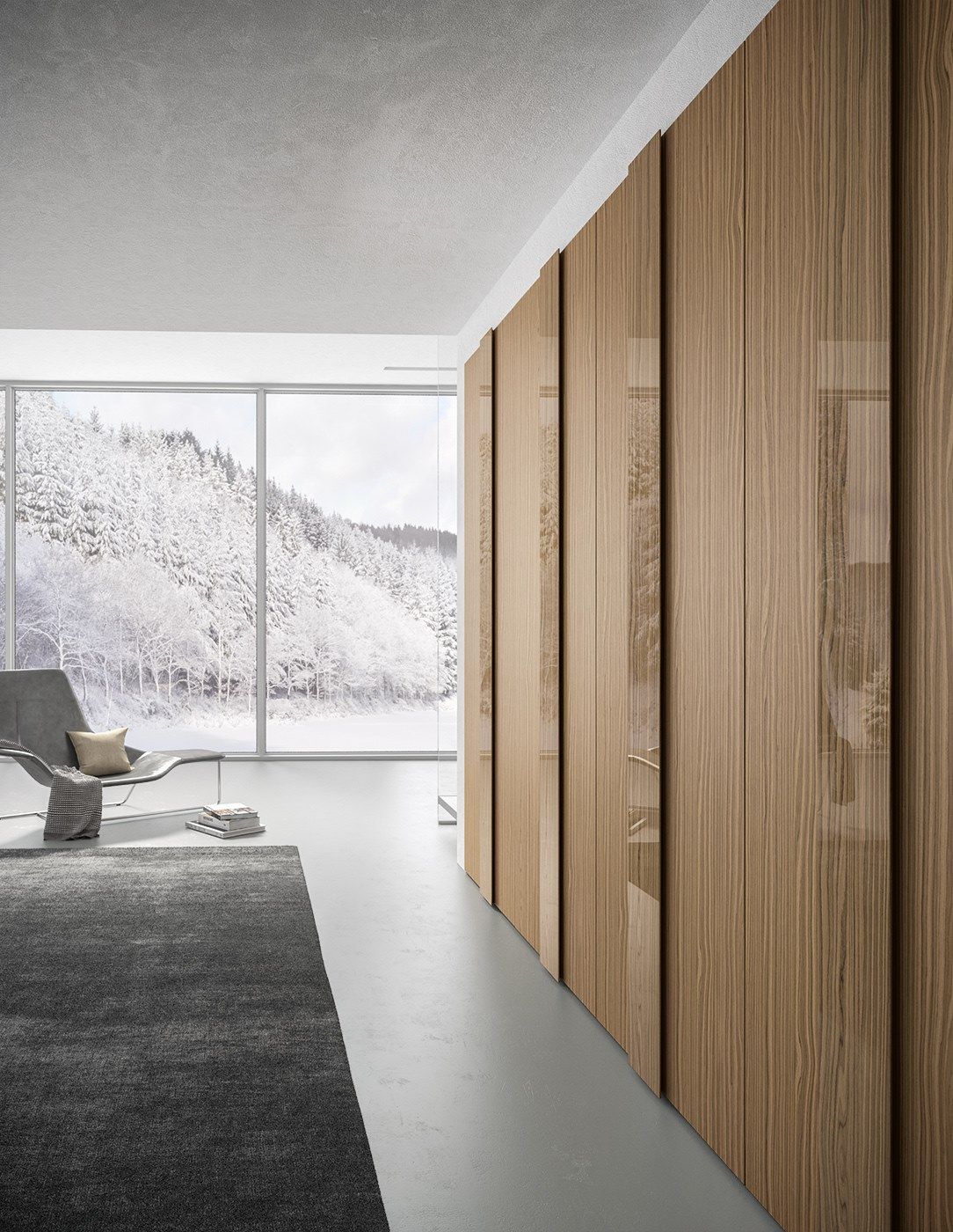 Melamine-faced chipboard wardrobe By TUMIDEI