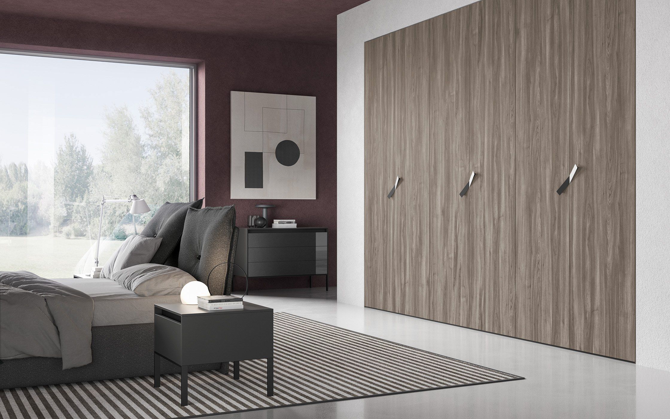 Melamine-faced chipboard wardrobe By TUMIDEI