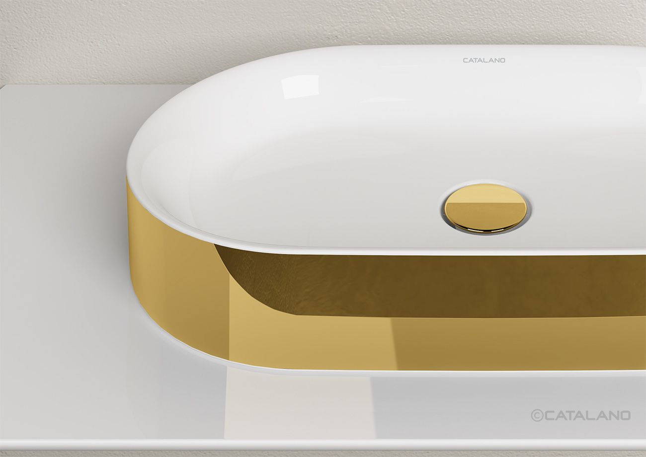 Washbasin with towel rail Horizon Collection By CERAMICA CATALANO