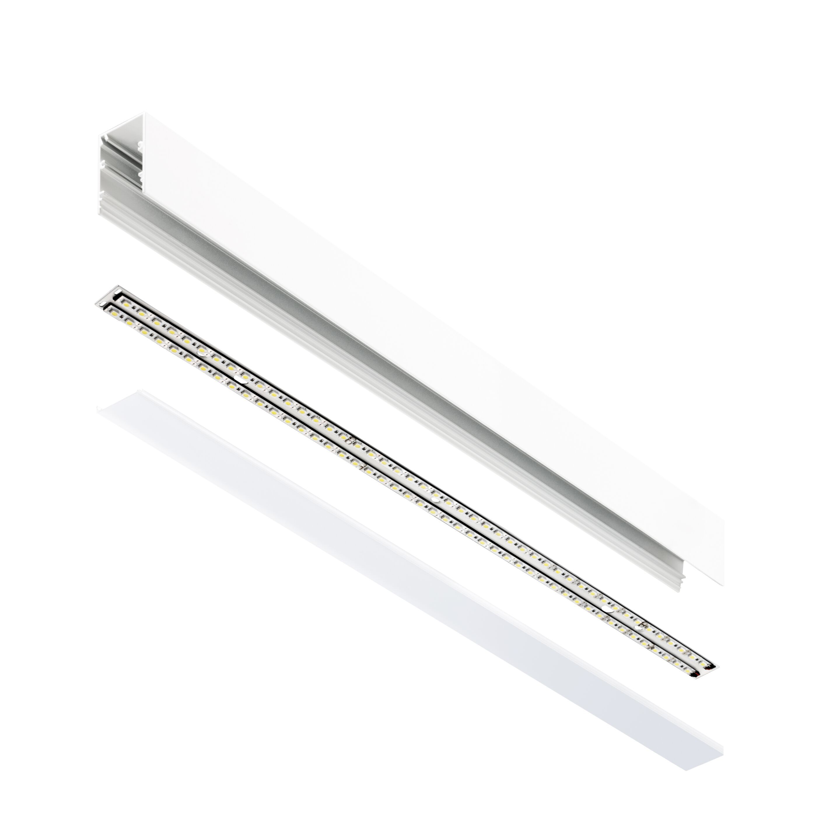 STRIPE SYSTEM WITH EDGES Linear lighting profile By WayPoint