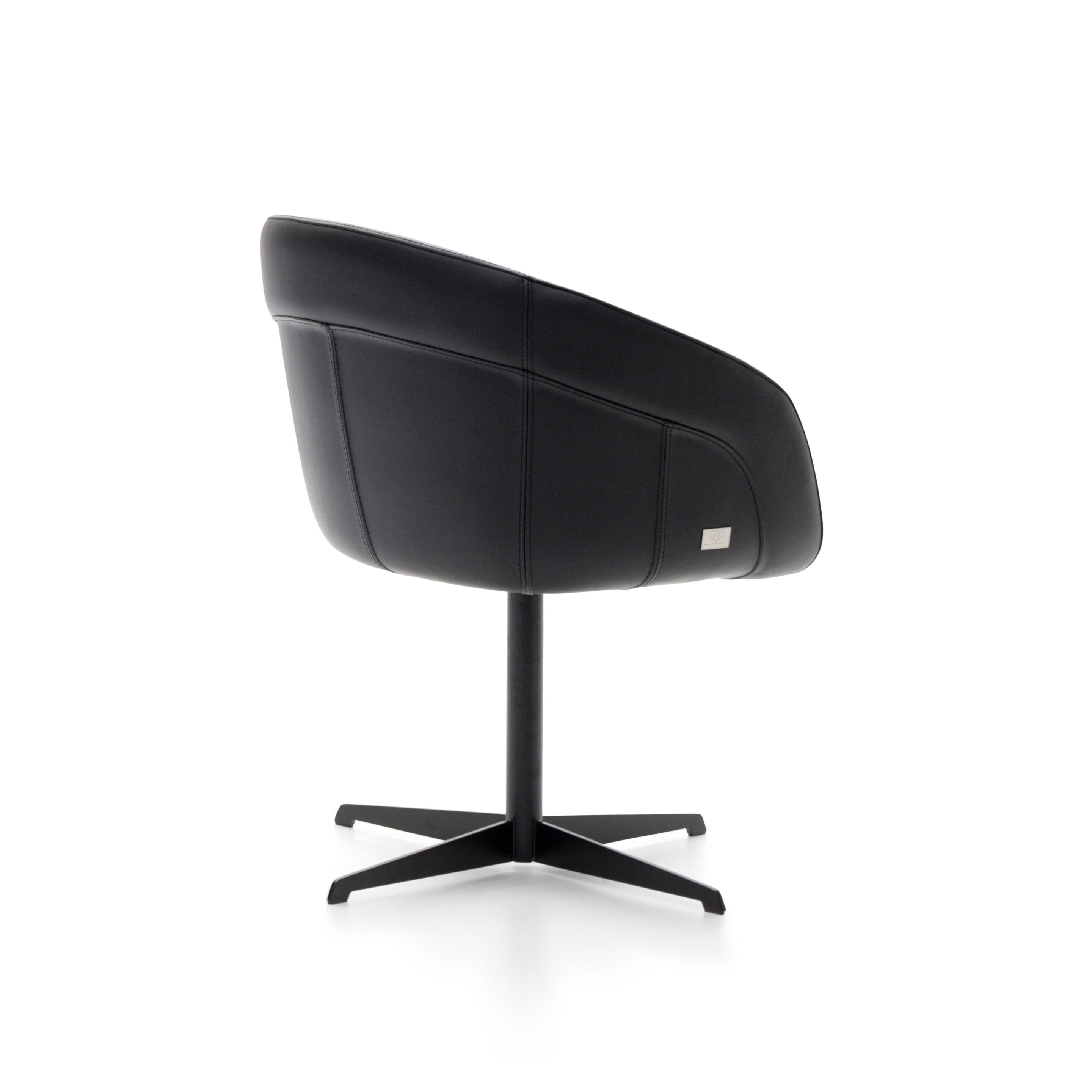 WE-137 Swivel leather chair with armrests By Wayne Enterprises Home ...