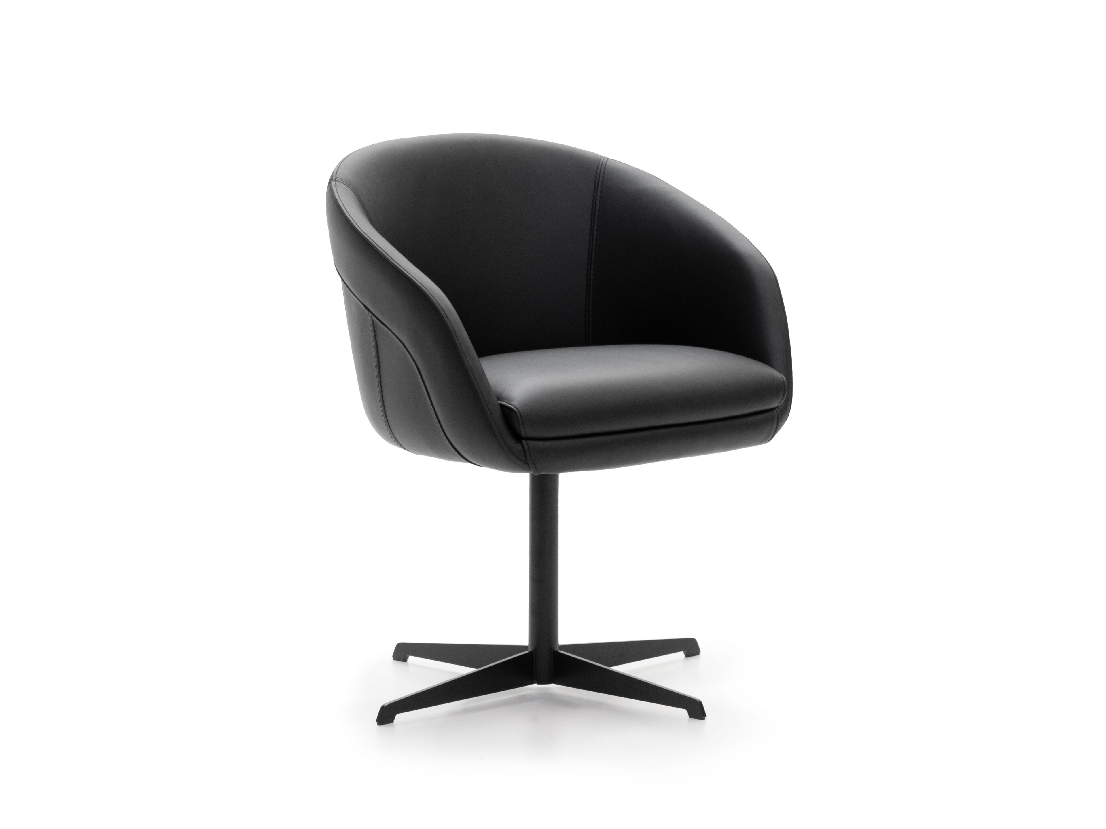 WE-137 Swivel leather chair with armrests By Wayne Enterprises Home ...