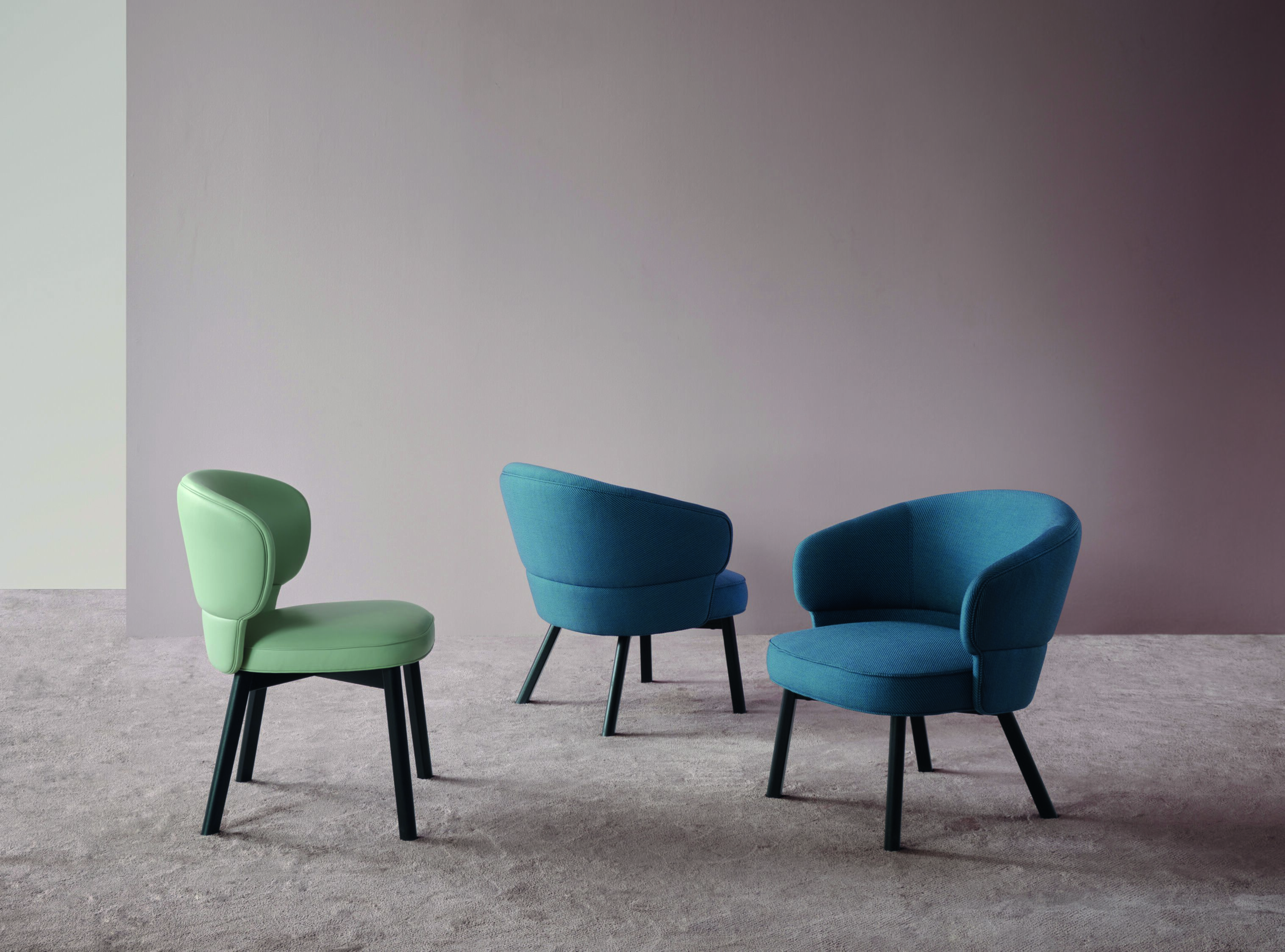 MORTON Upholstered fabric chair with armrests By Wittmann | design ...