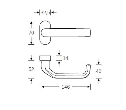 FSB 06 1268 Door handle By FSB