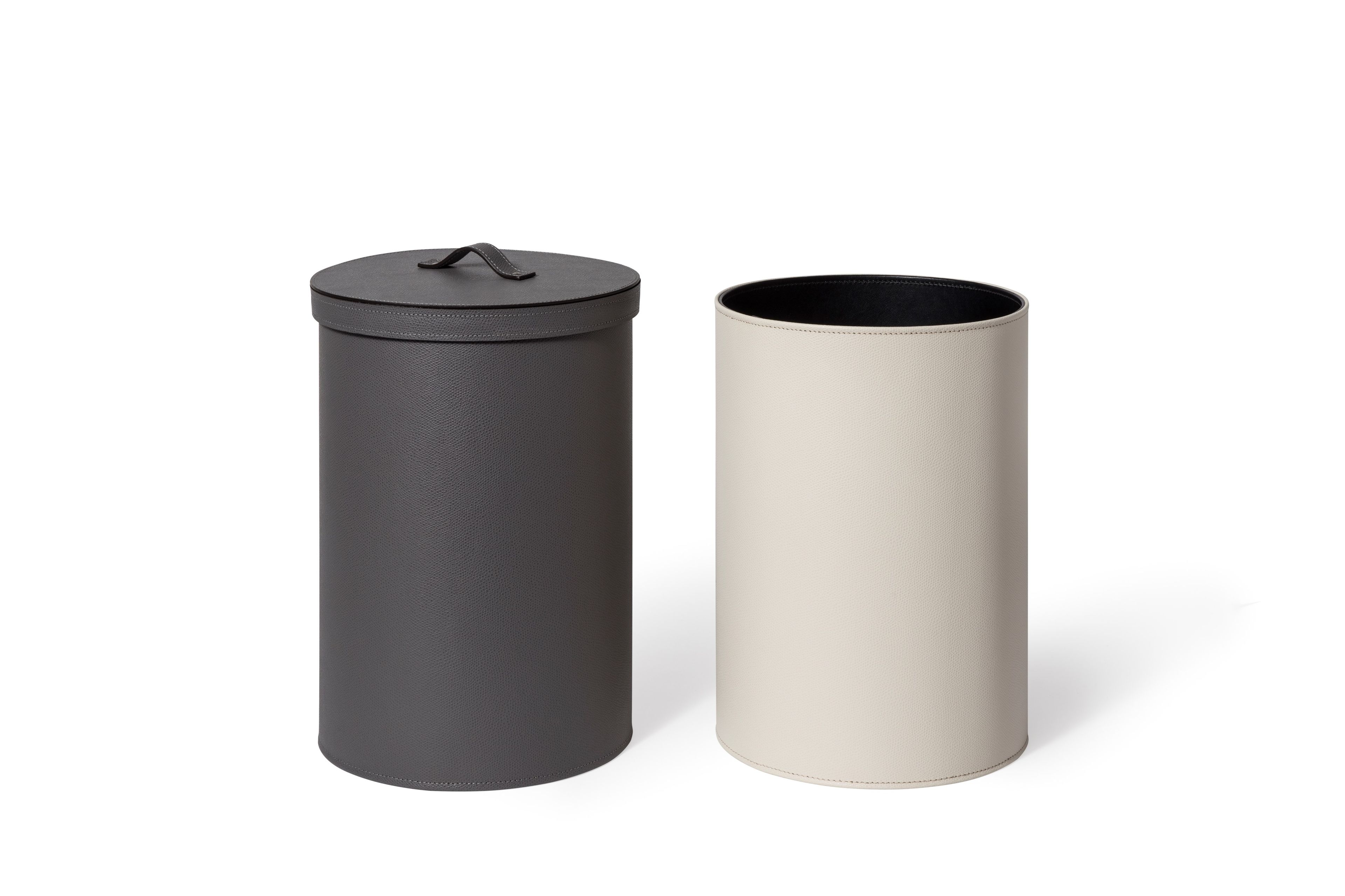 Bathroom waste bin Calfskin bathroom waste bin / storage box By Pinetti