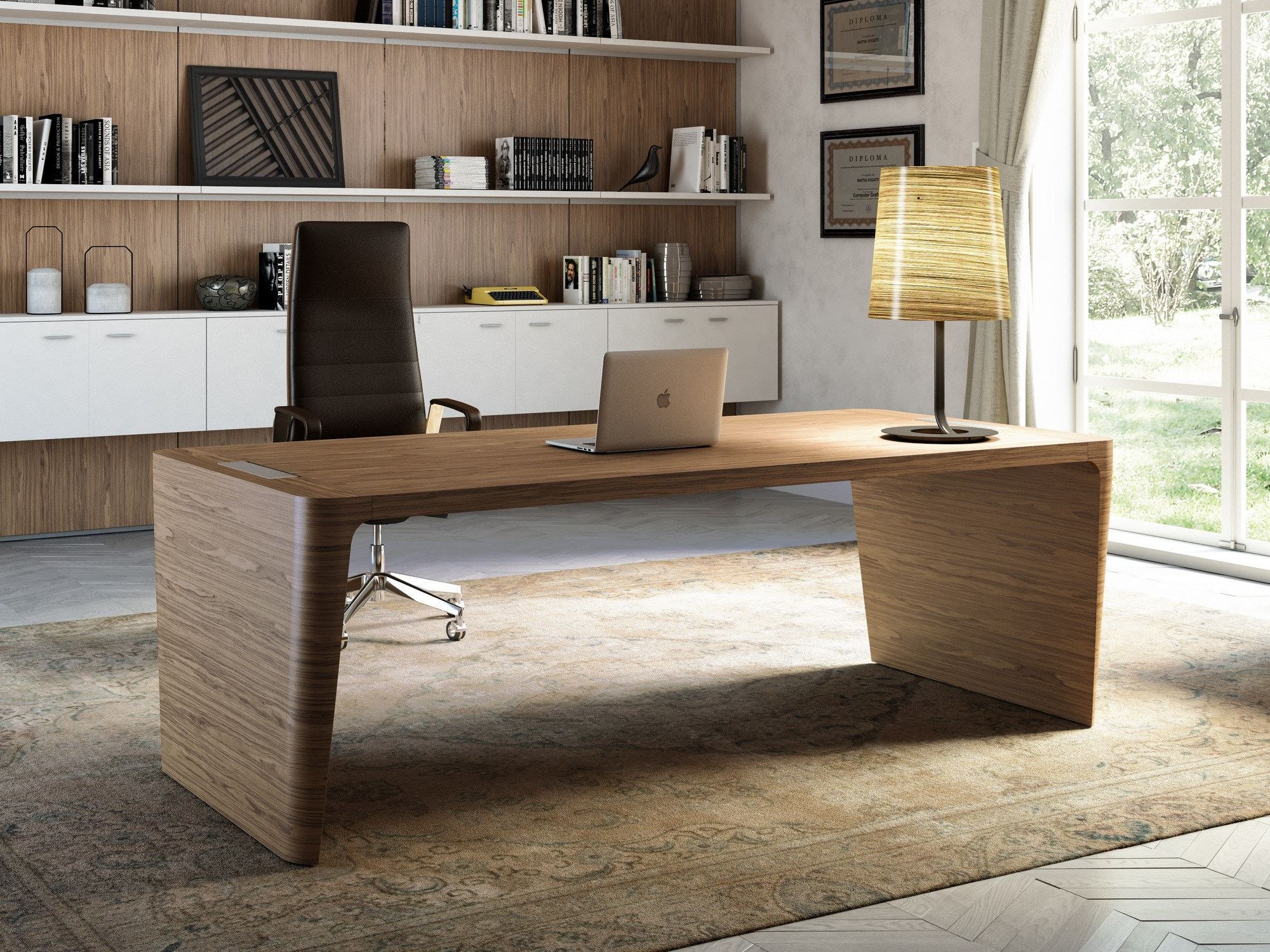 X10 | Rectangular office desk By Quadrifoglio Group design Fiorenzo Dorigo