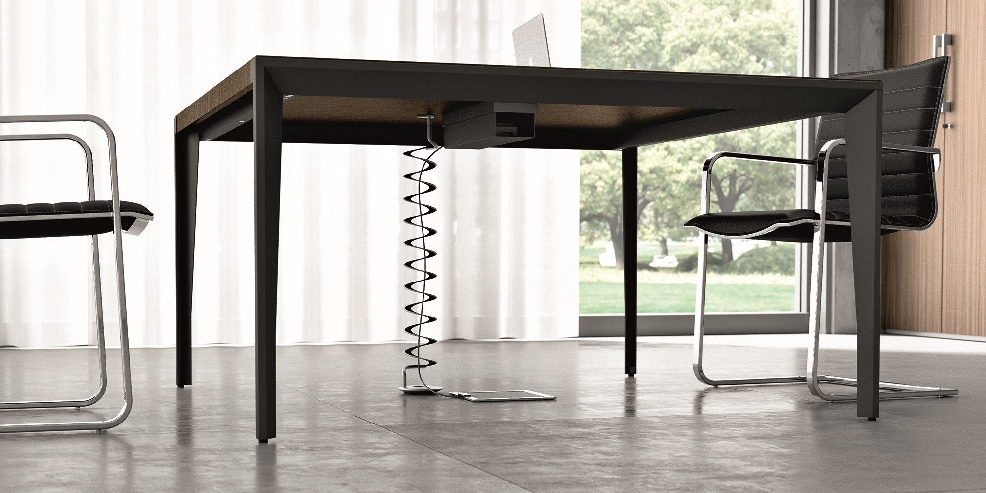 X9 | Square meeting table X9 Collection By Quadrifoglio Group