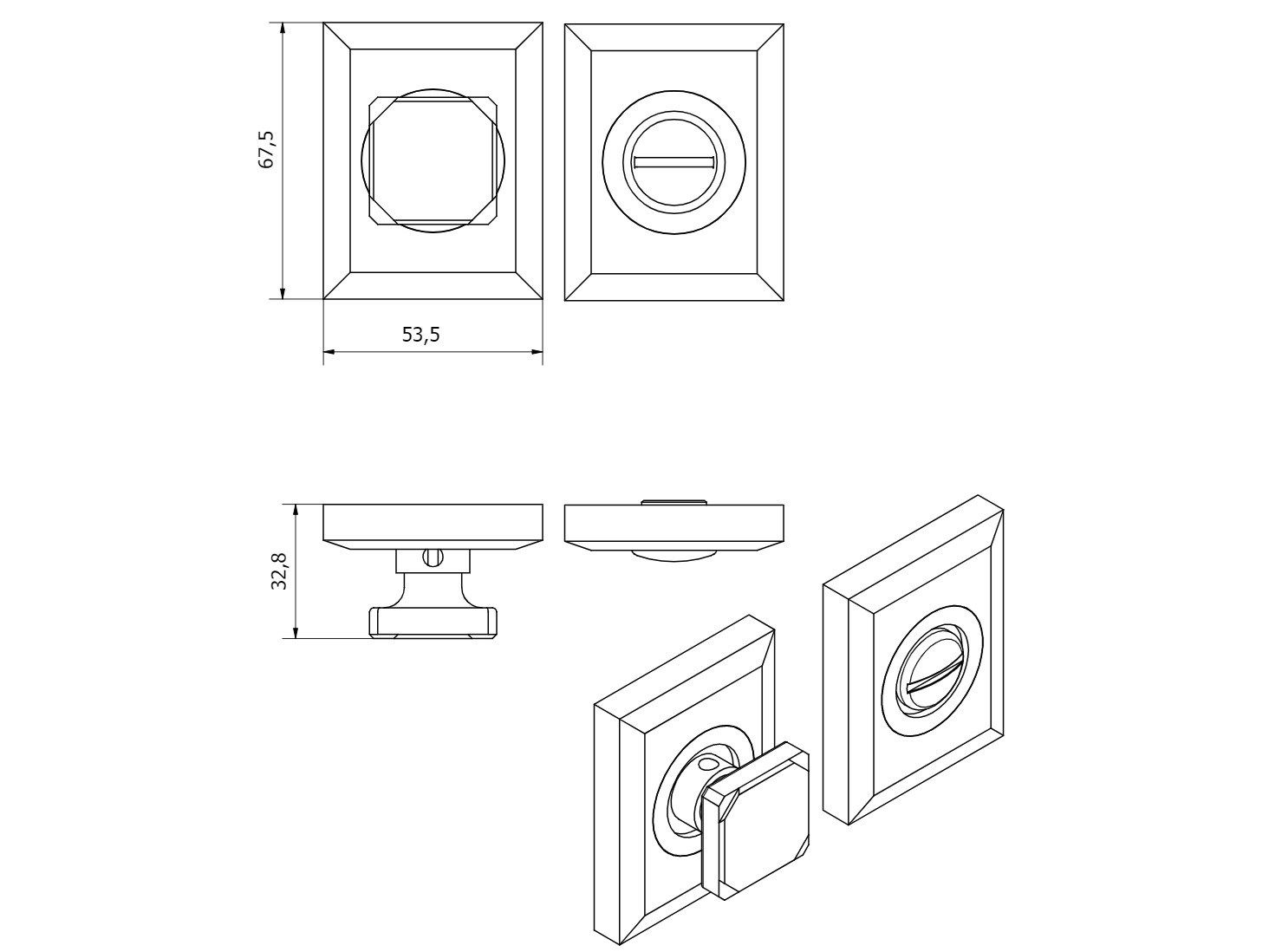 XAVIER LEBEE K8SF WC Cierre de latón By Fama International