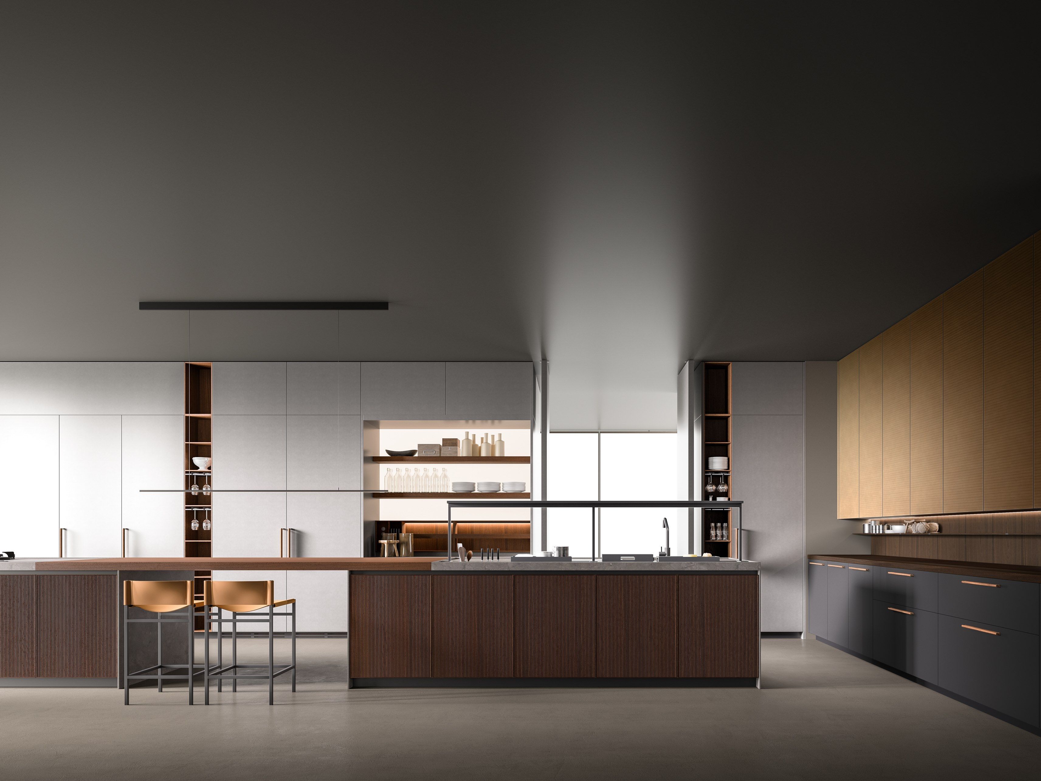 Modular kitchen system XILA By Boffi design Luigi Massoni