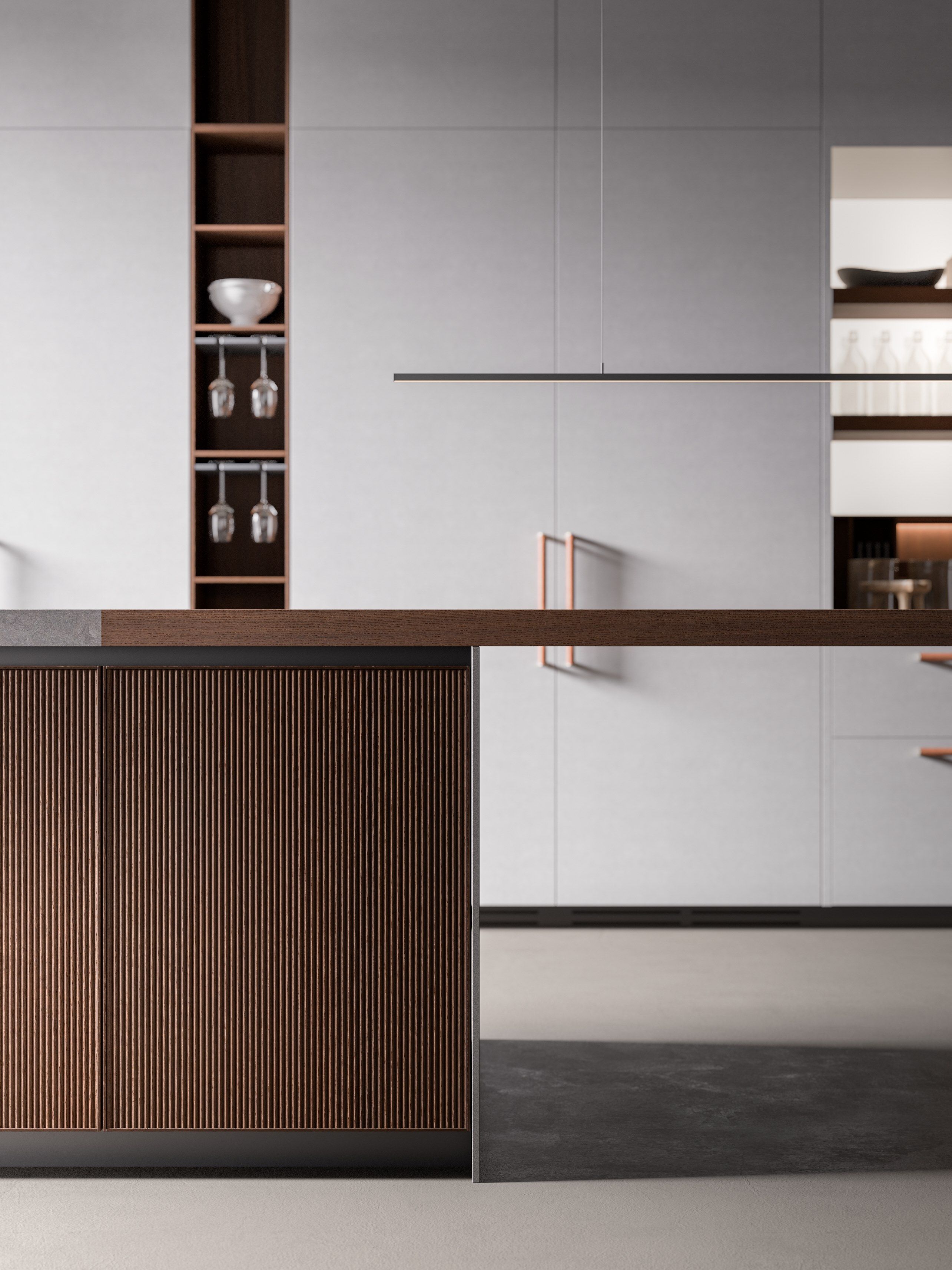 Modular kitchen system XILA By Boffi design Luigi Massoni