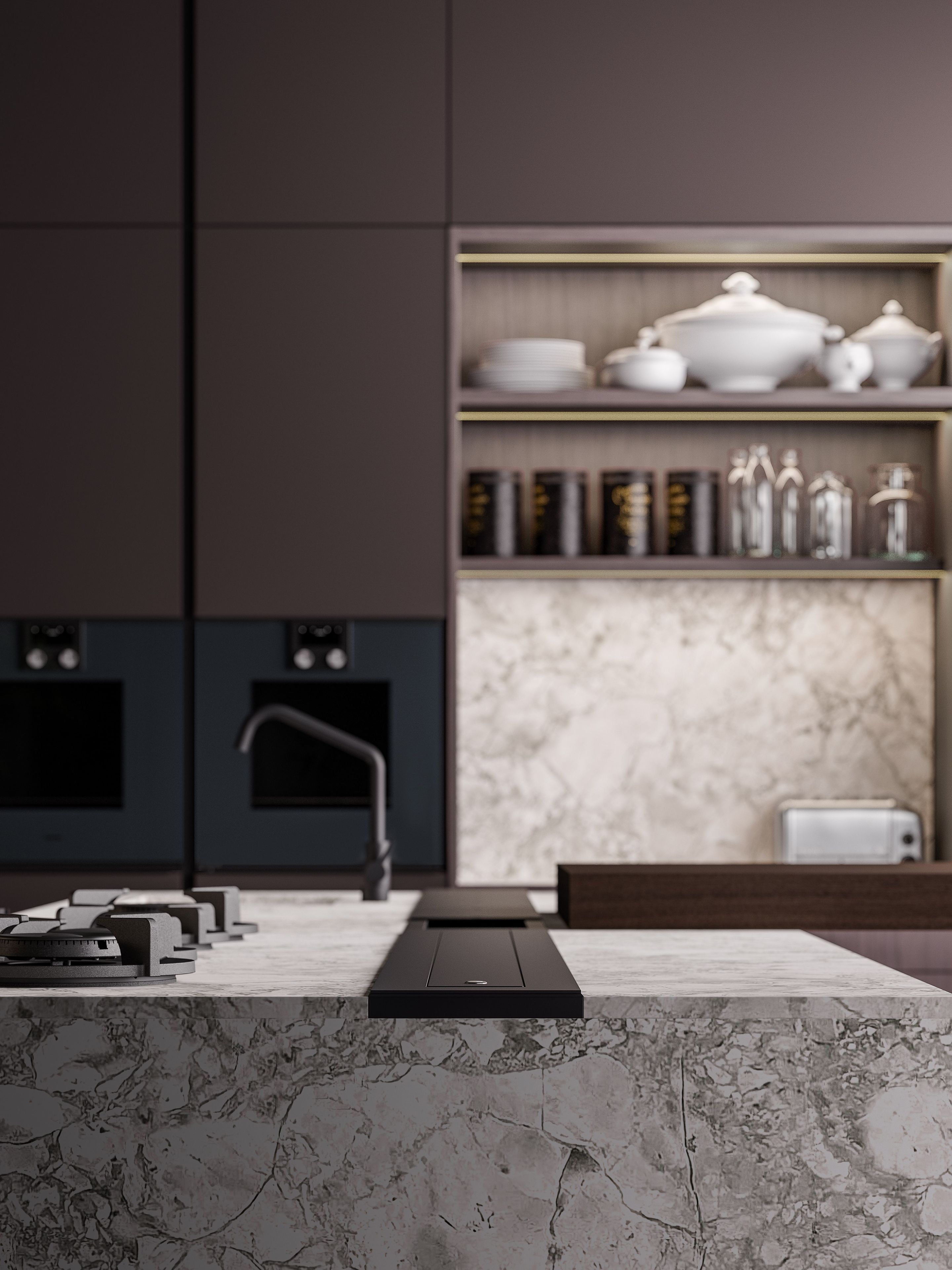 Modular kitchen system XILA By Boffi design Luigi Massoni