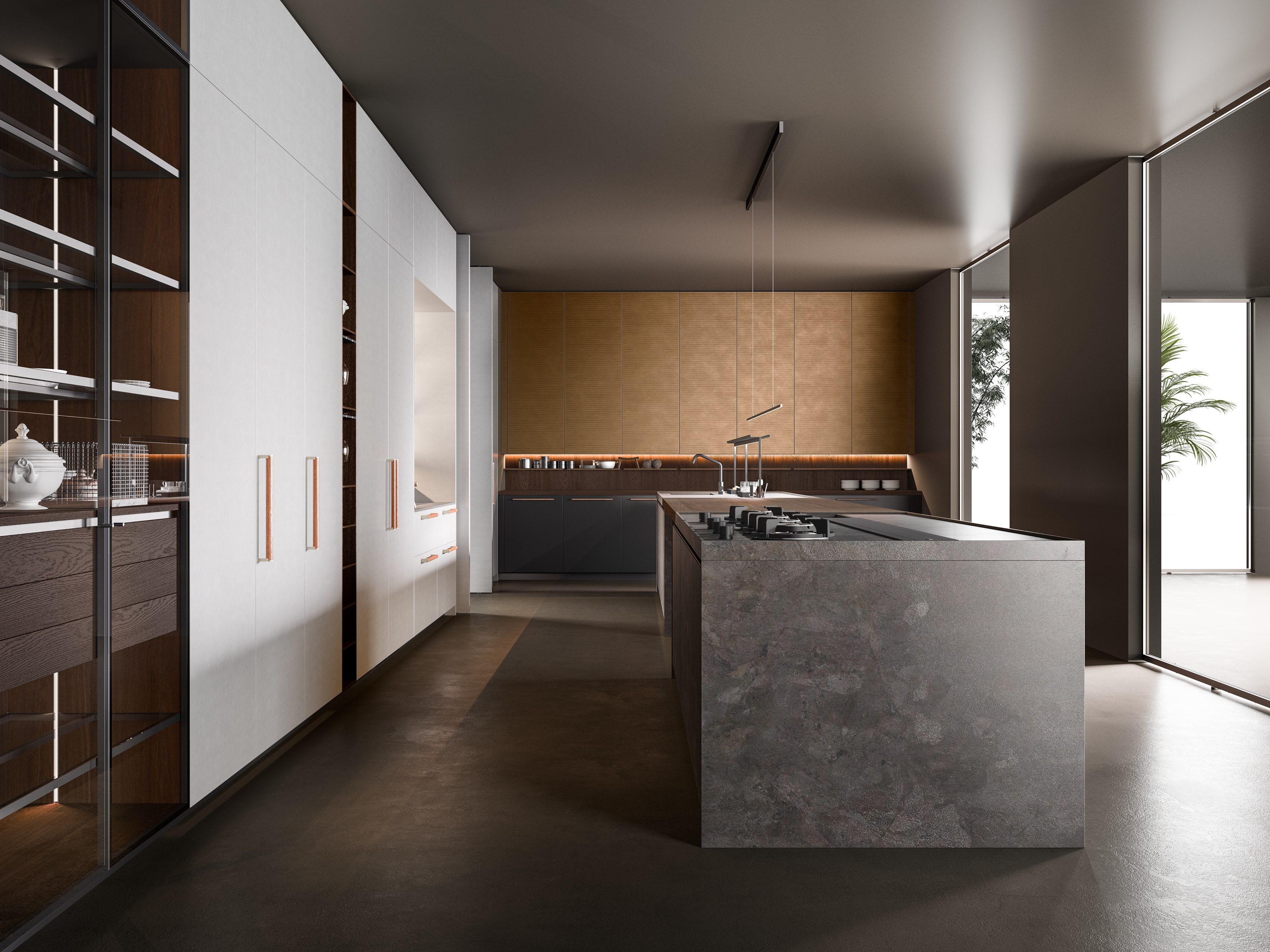 Modular kitchen system XILA By Boffi design Luigi Massoni