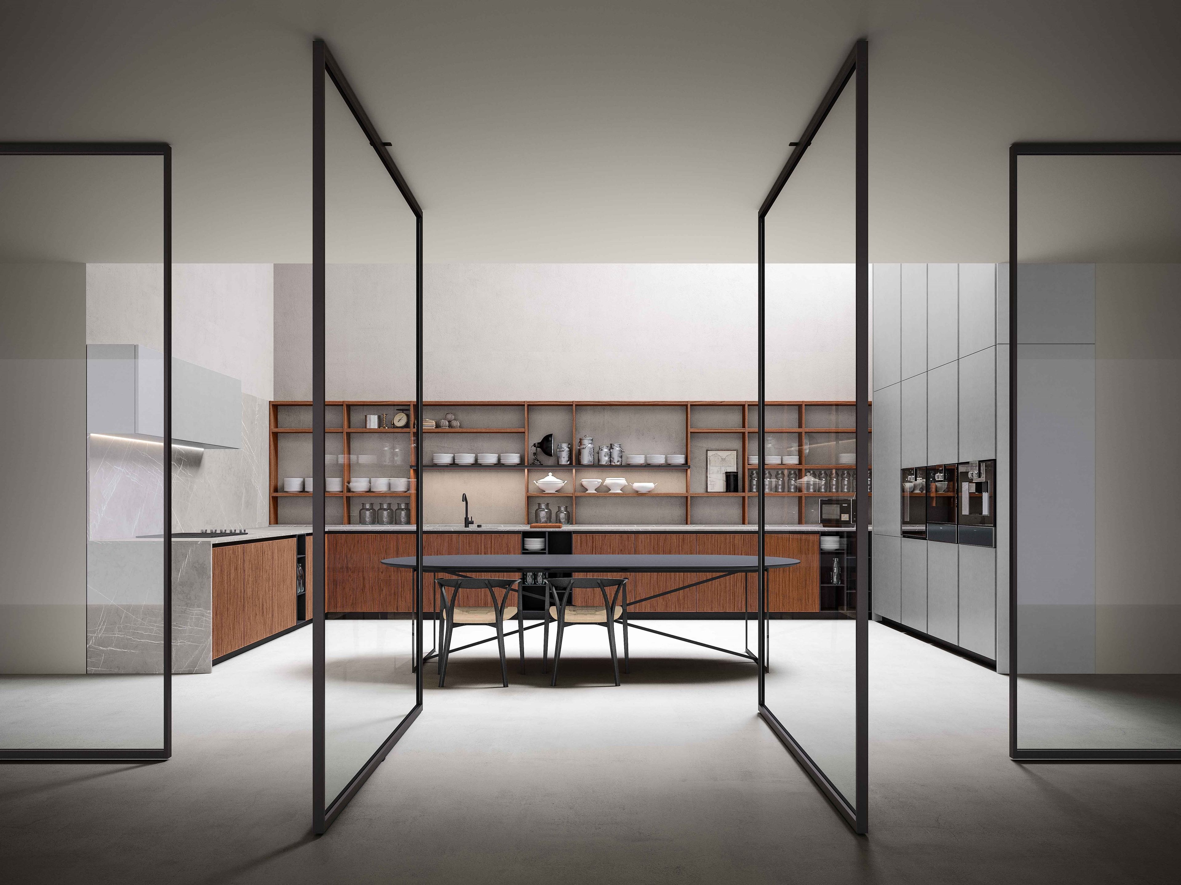 Modular kitchen system XILA By Boffi design Luigi Massoni