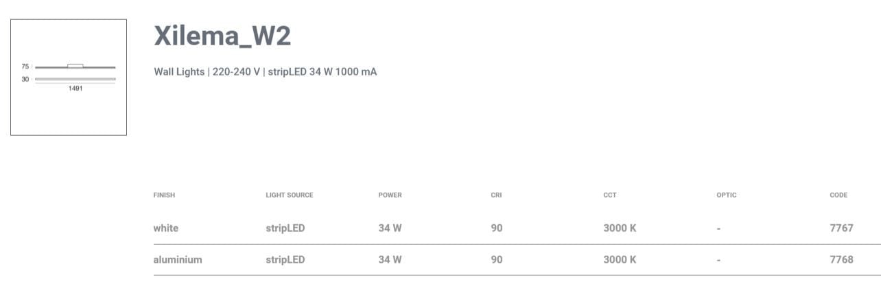 XILEMA | LED wall light By Linea Light Group design Edin Dedovic