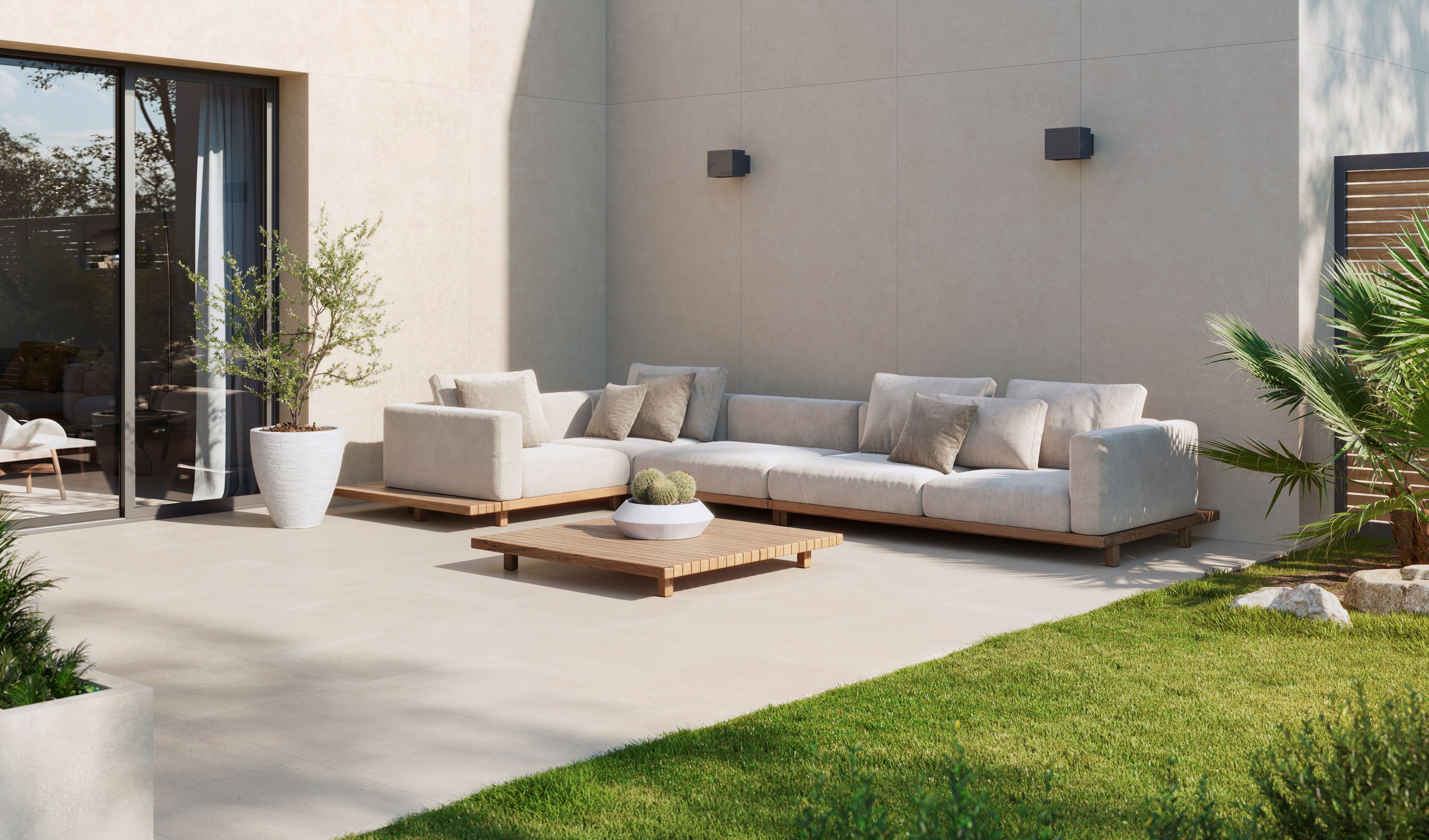 Porcelain stoneware wall/floor tiles with concrete effect XTONE ...