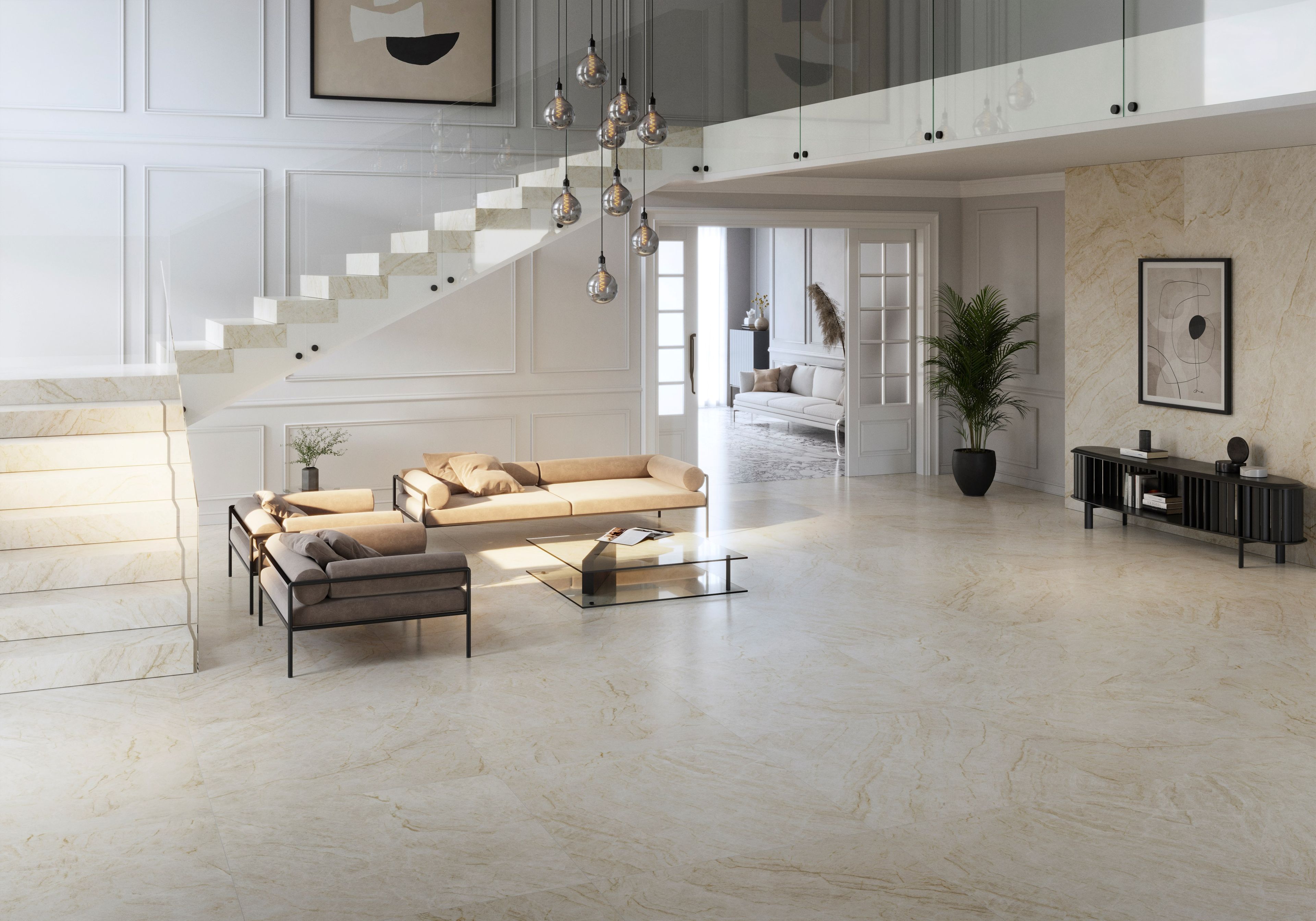 Porcelain stoneware wall/floor tiles with marble effect XTONE - TAJ ...
