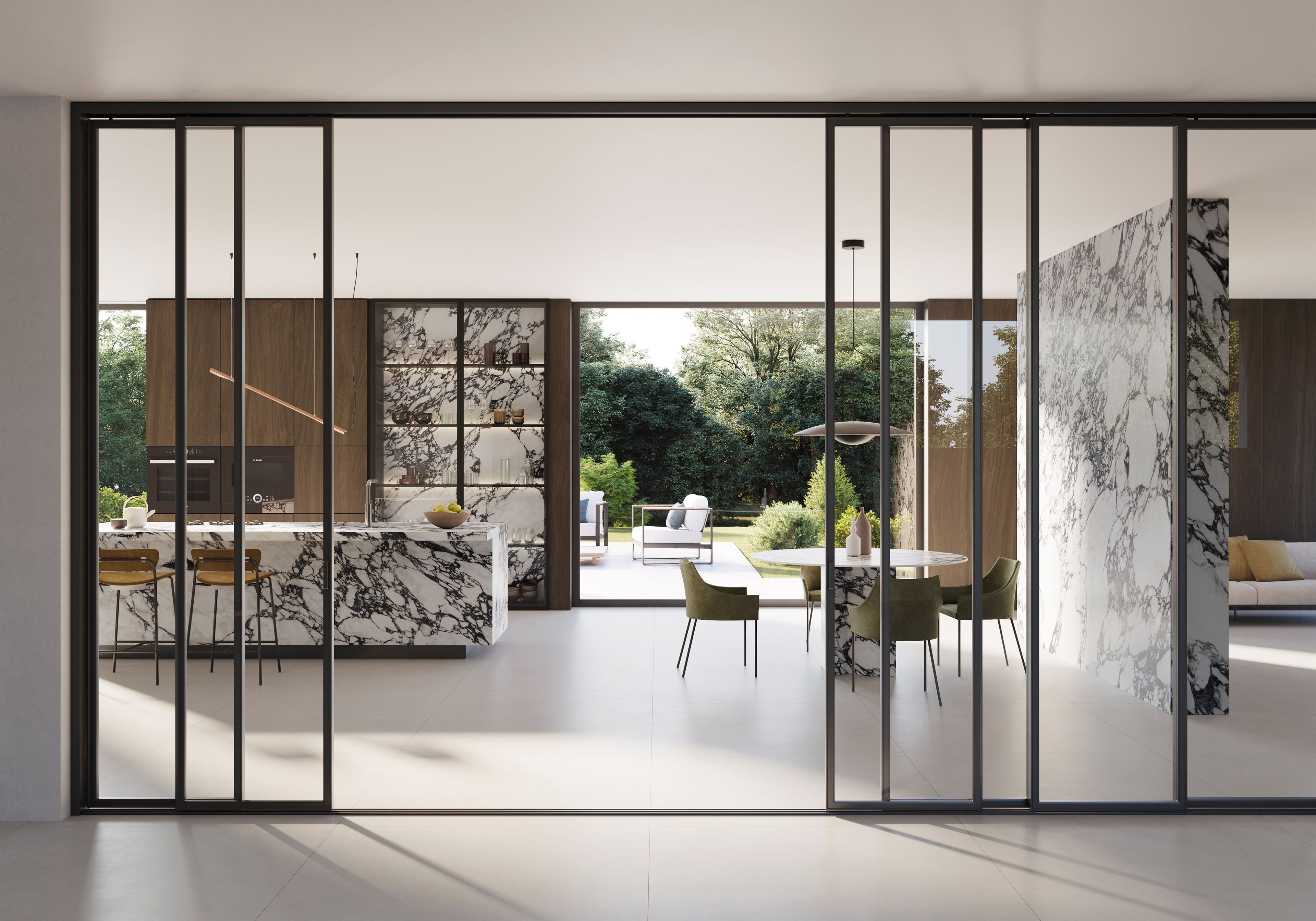 Porcelain stoneware wall tiles with marble effect XTONE - VIOLA BLUE ...