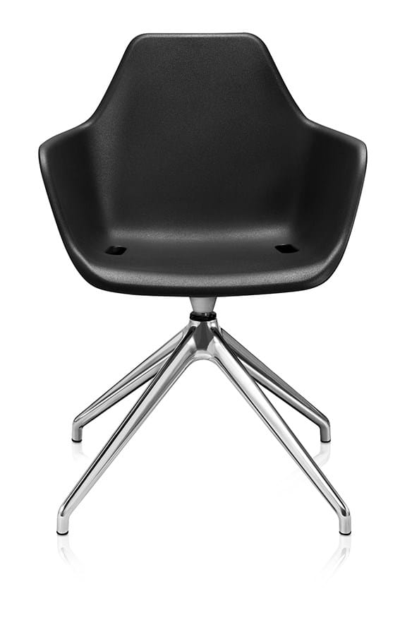 Y WORK Swivel trestle-based polyethylene chair By ALMA DESIGN | design ...