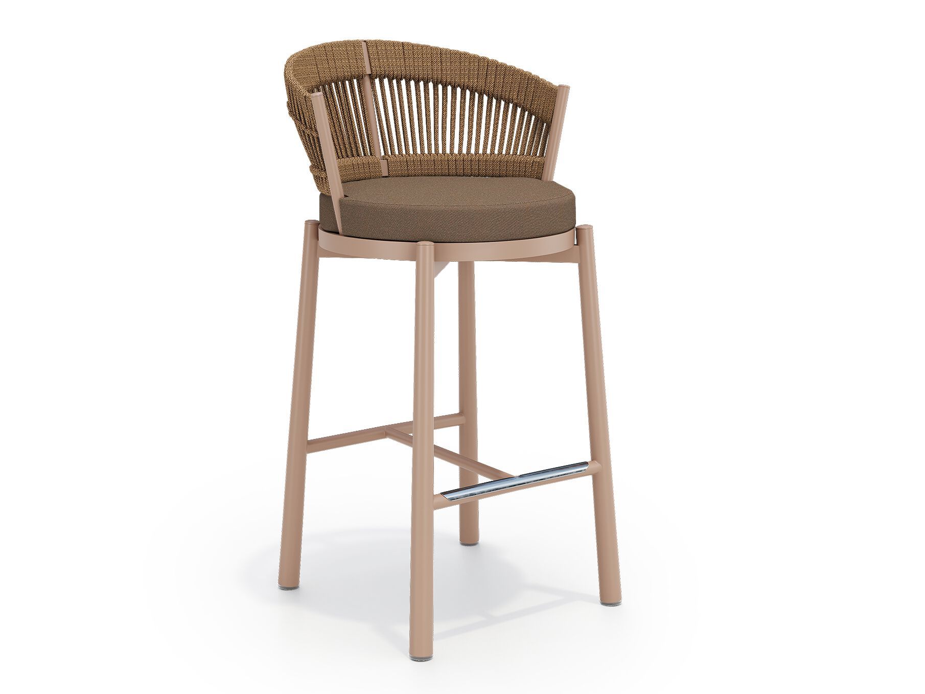 TURTLE High aluminium garden stool By YAAZ