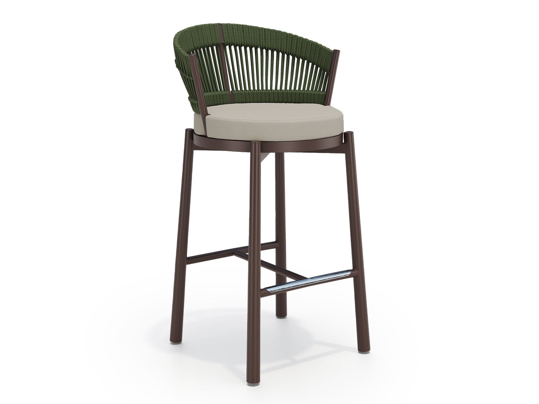 TURTLE High aluminium garden stool By YAAZ