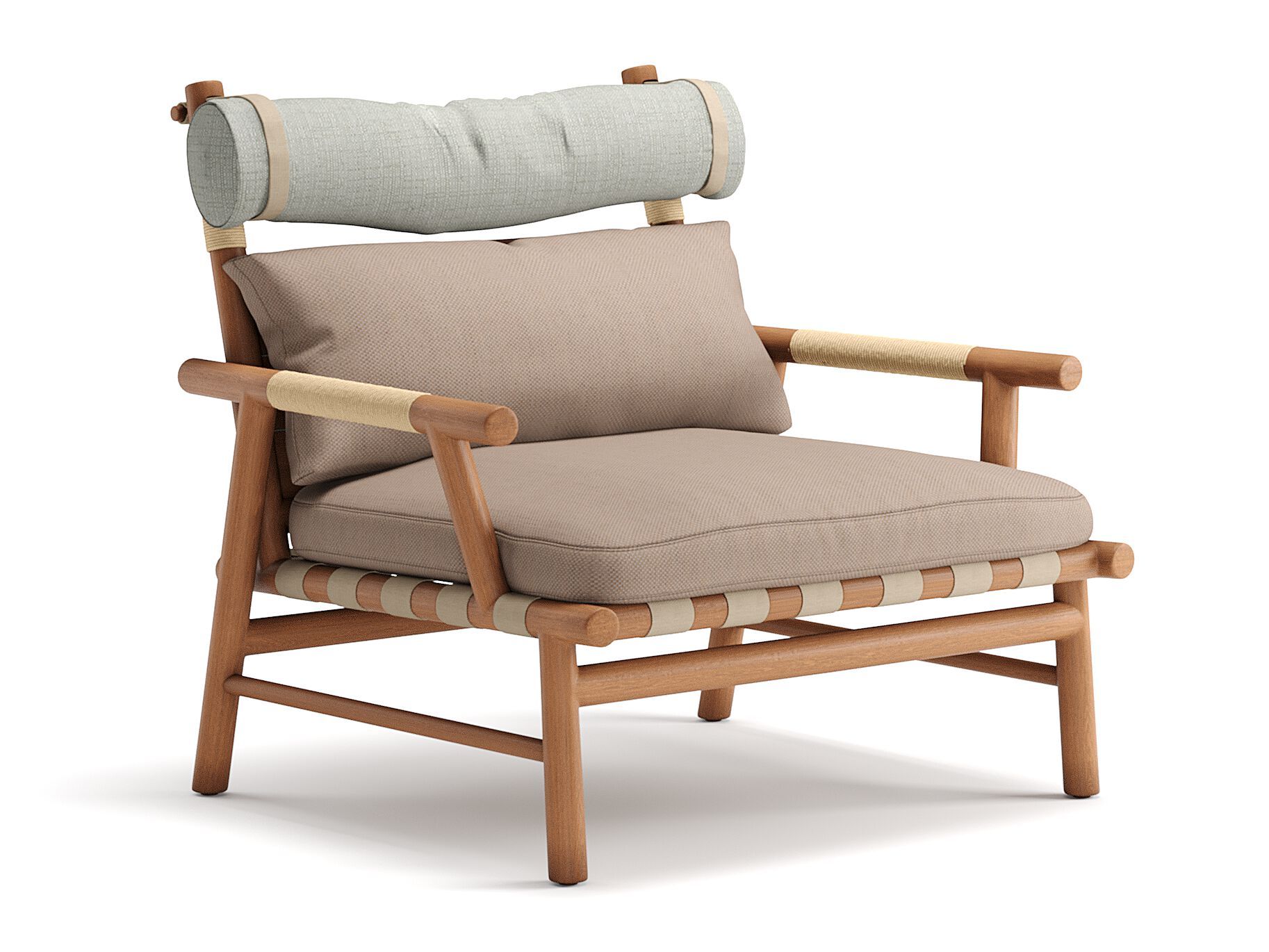 UZ Teak and Sunbrella® garden armchair By YAAZ | design angelettiruzza ...