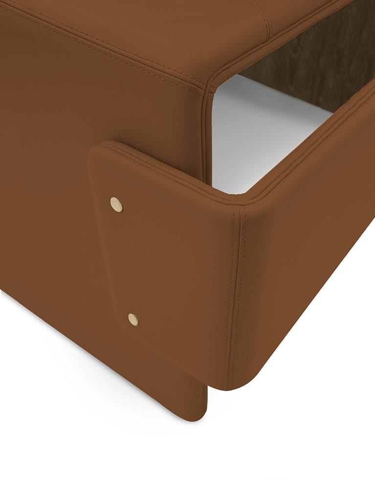 YANGOON LIGHT Leather executive desk By FORMITALIA