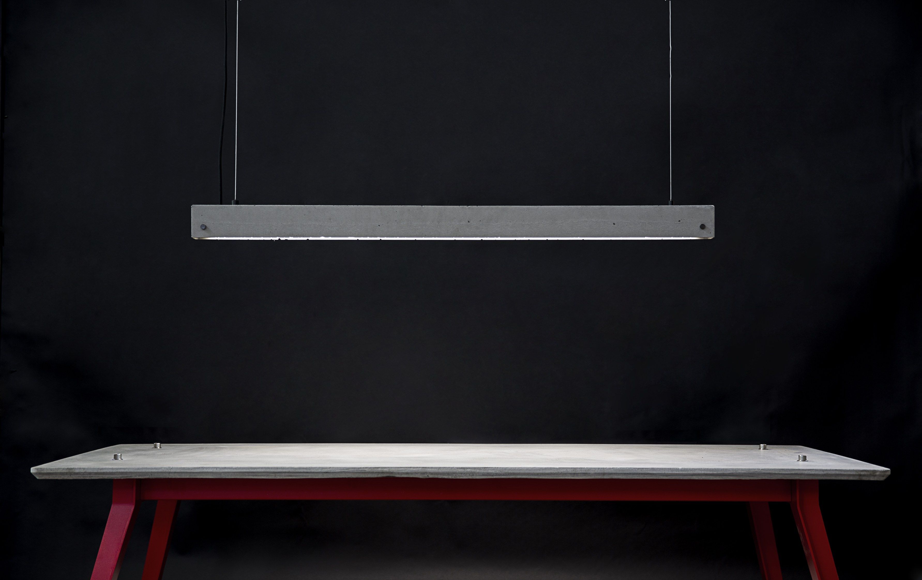 LED concrete pendant lamp YI By Bentu Design