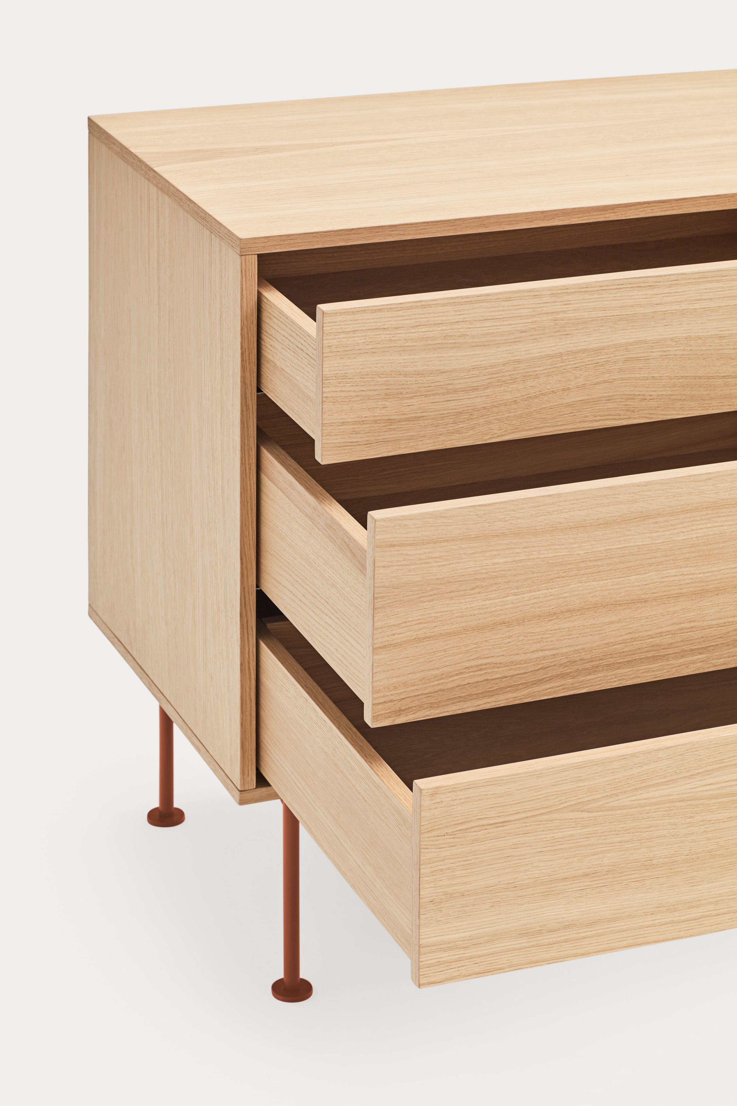 YOKO Wood veneer and MDF sideboard By TEULAT | design cambres