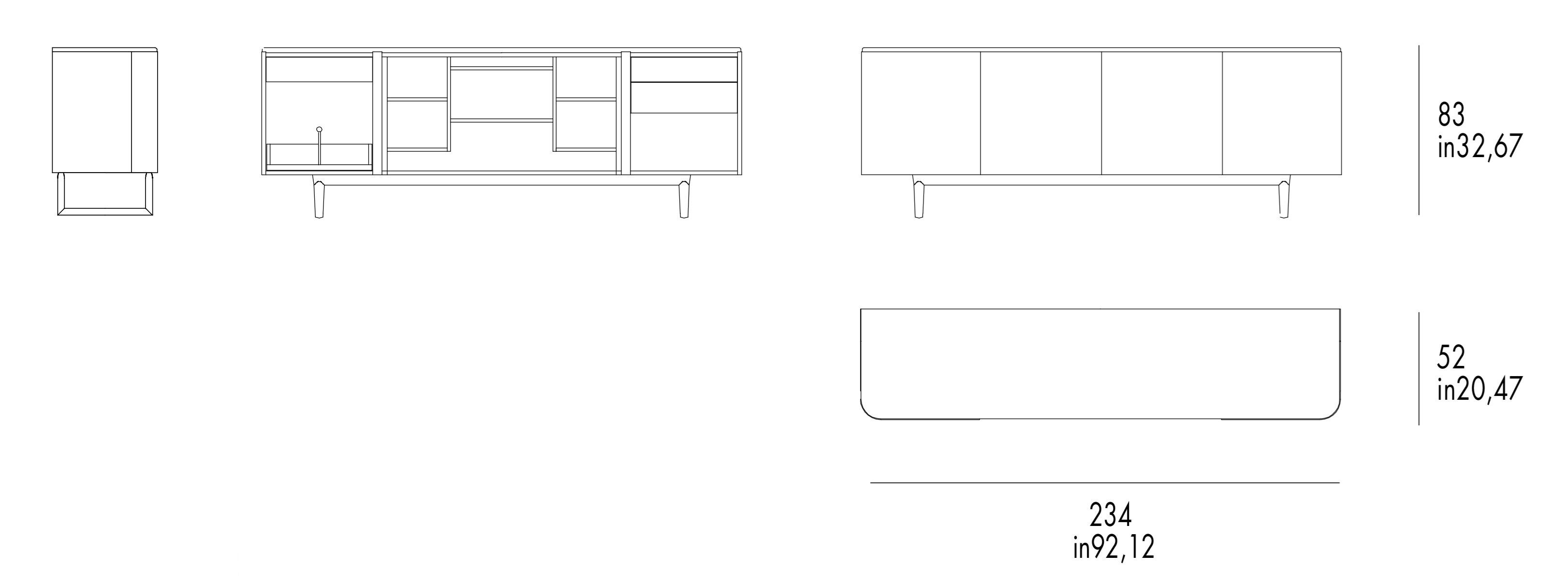YORK - 711601 sideboard By Grilli