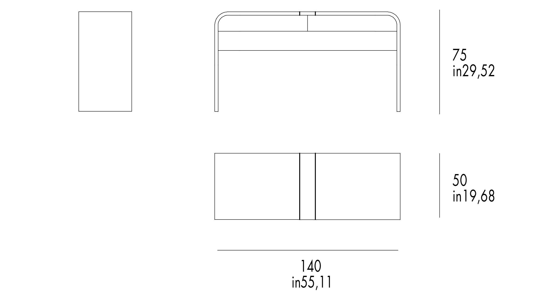 YORK Dressing table By Grilli | design Carlo Bimbi