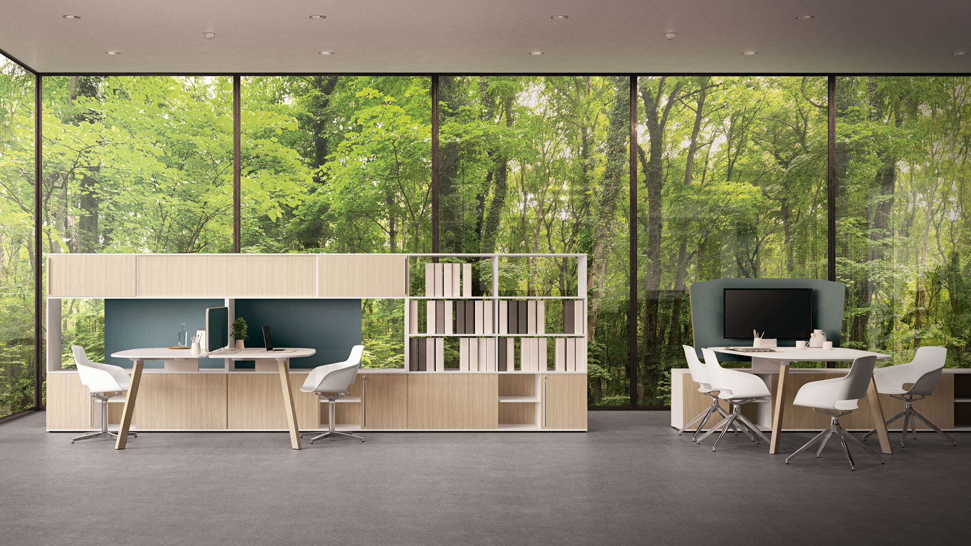 YOU FIT | Multiple office workstation You Fit Collection By Sinetica