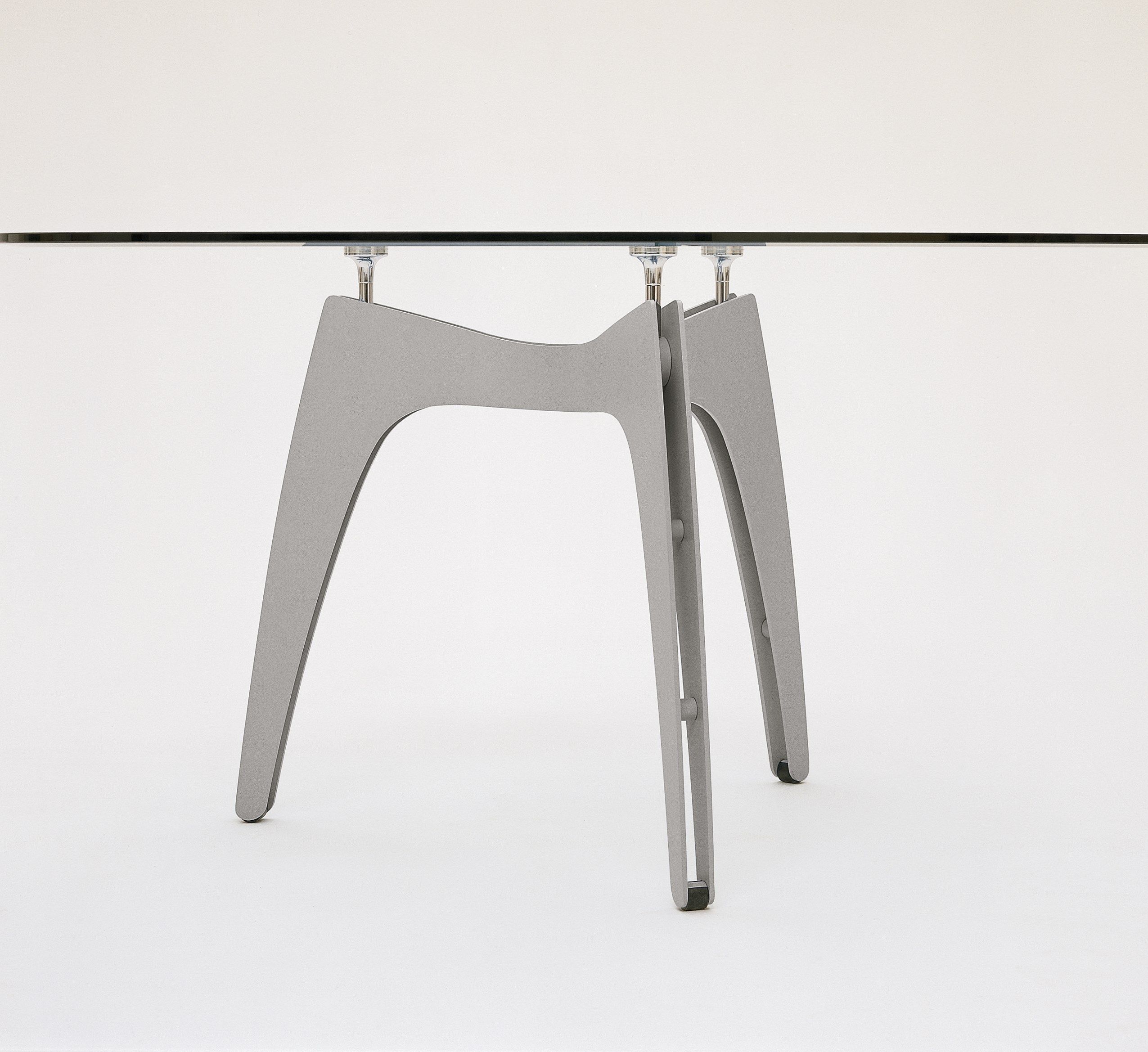 Glass and steel table YSPIDER Forme Collection By Matrix International ...