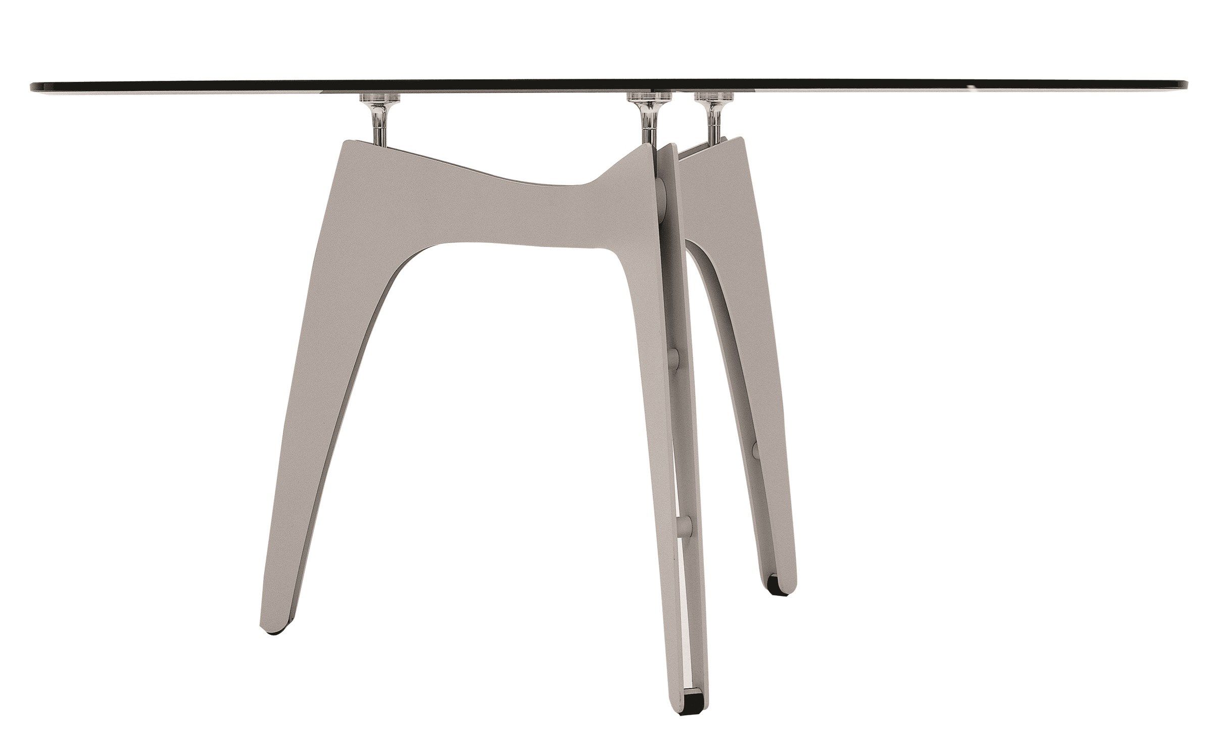 Glass and steel table YSPIDER Forme Collection By Matrix International ...