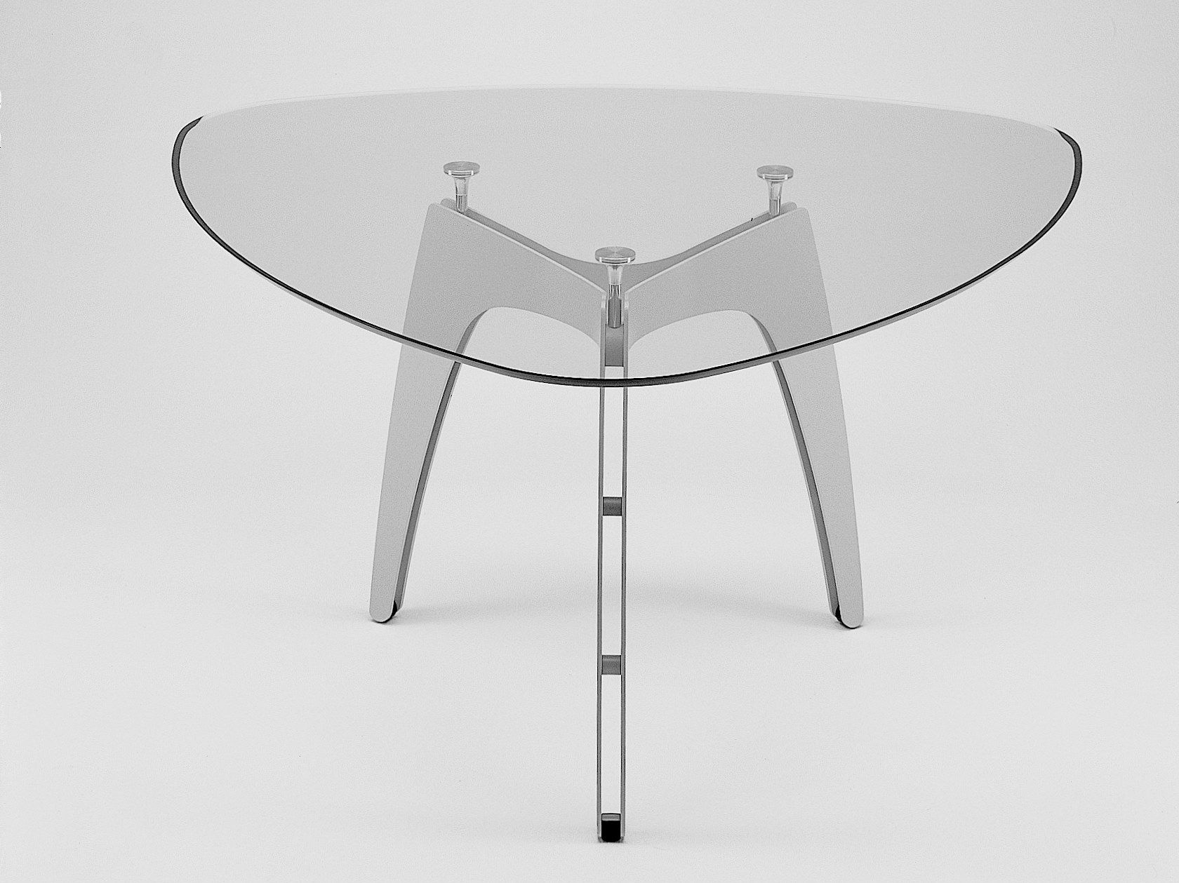 Glass and steel table YSPIDER Forme Collection By Matrix International ...