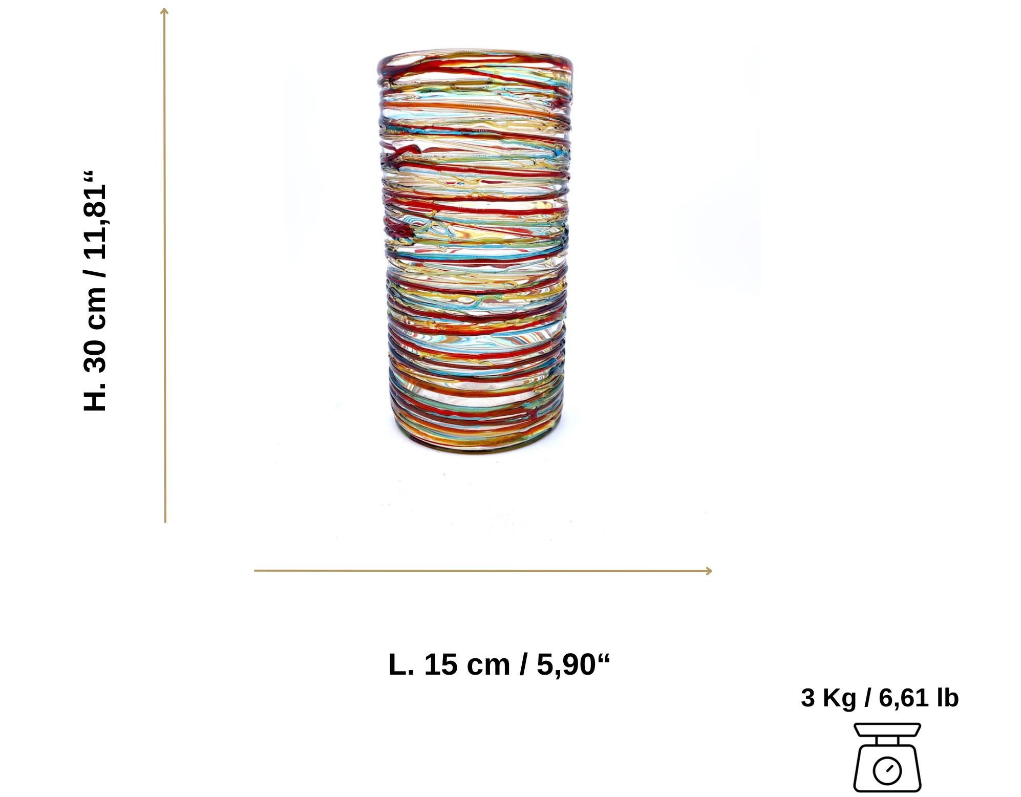 FUSION TUBE Vase By YourMurano