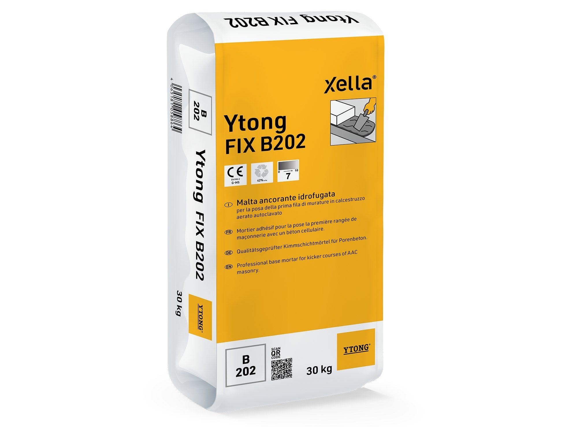 Ytong FIX B202 Mortar for masonry By Xella Italia
