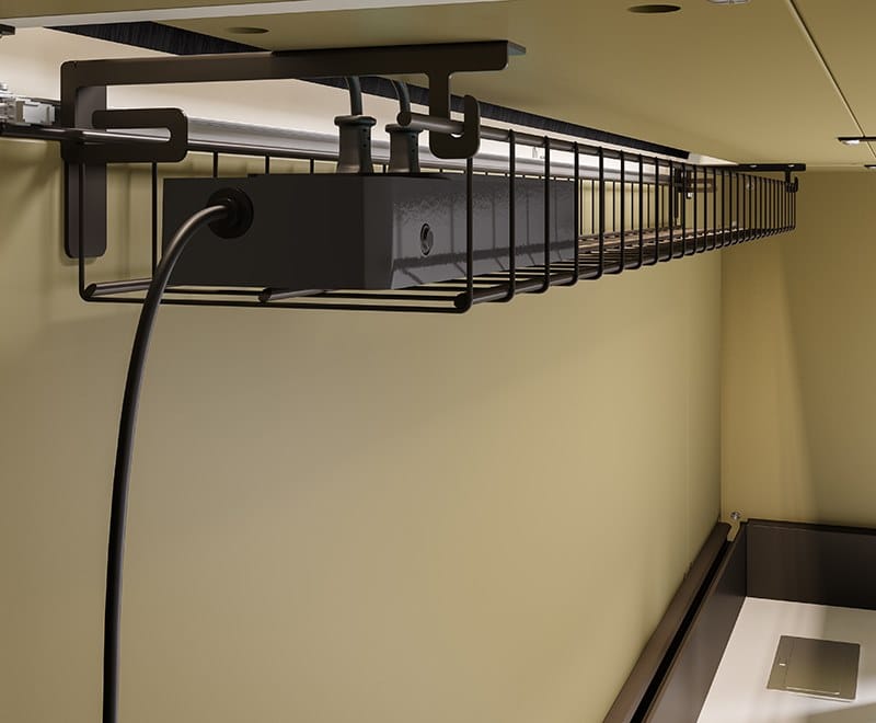 Z1 Reception desk with built-In lights By Quadrifoglio Group