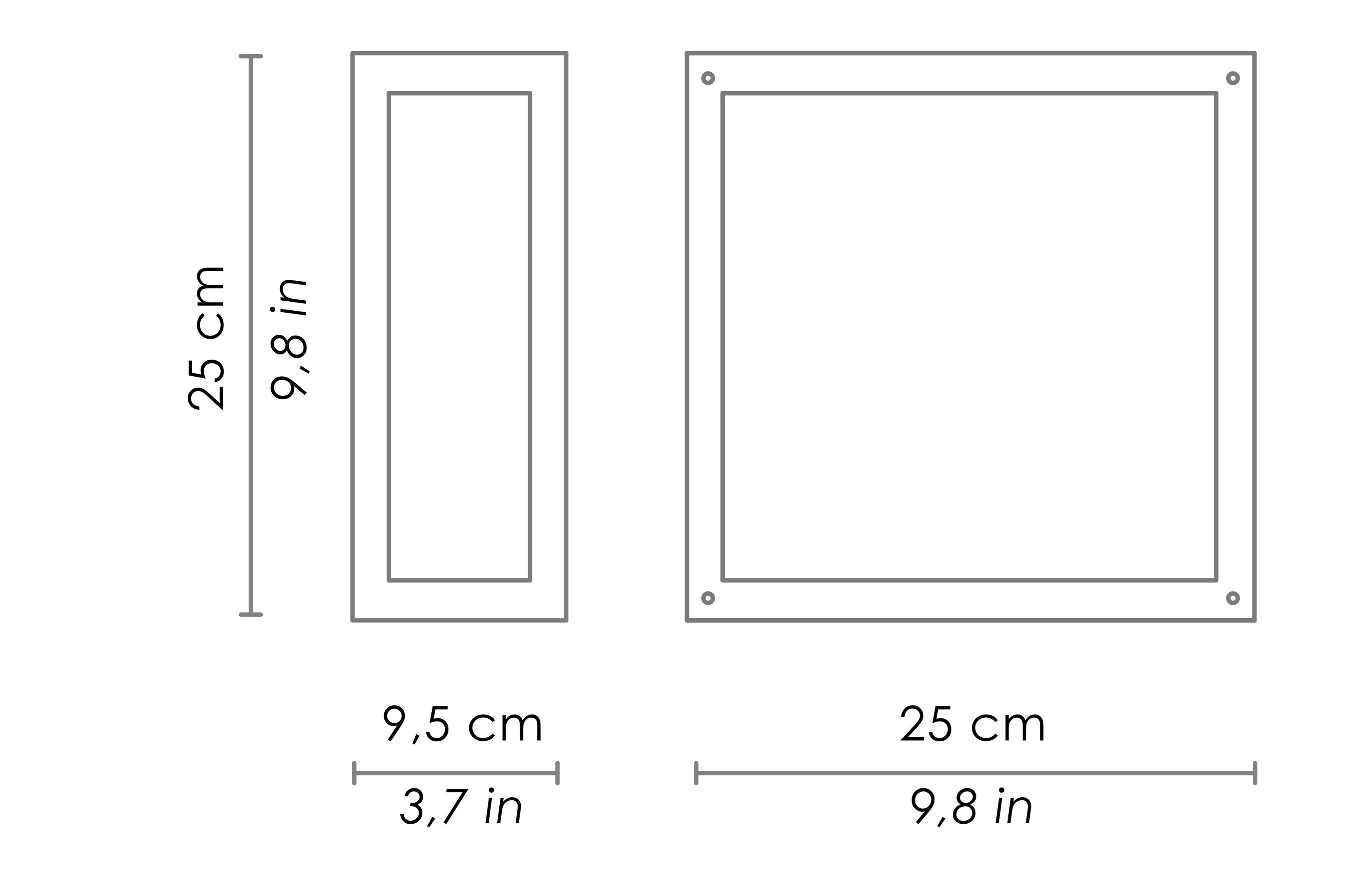 ZAFFERANO AILATI - HOME LD0251 DARK GREY Outdoor ceiling and wall lamp ...