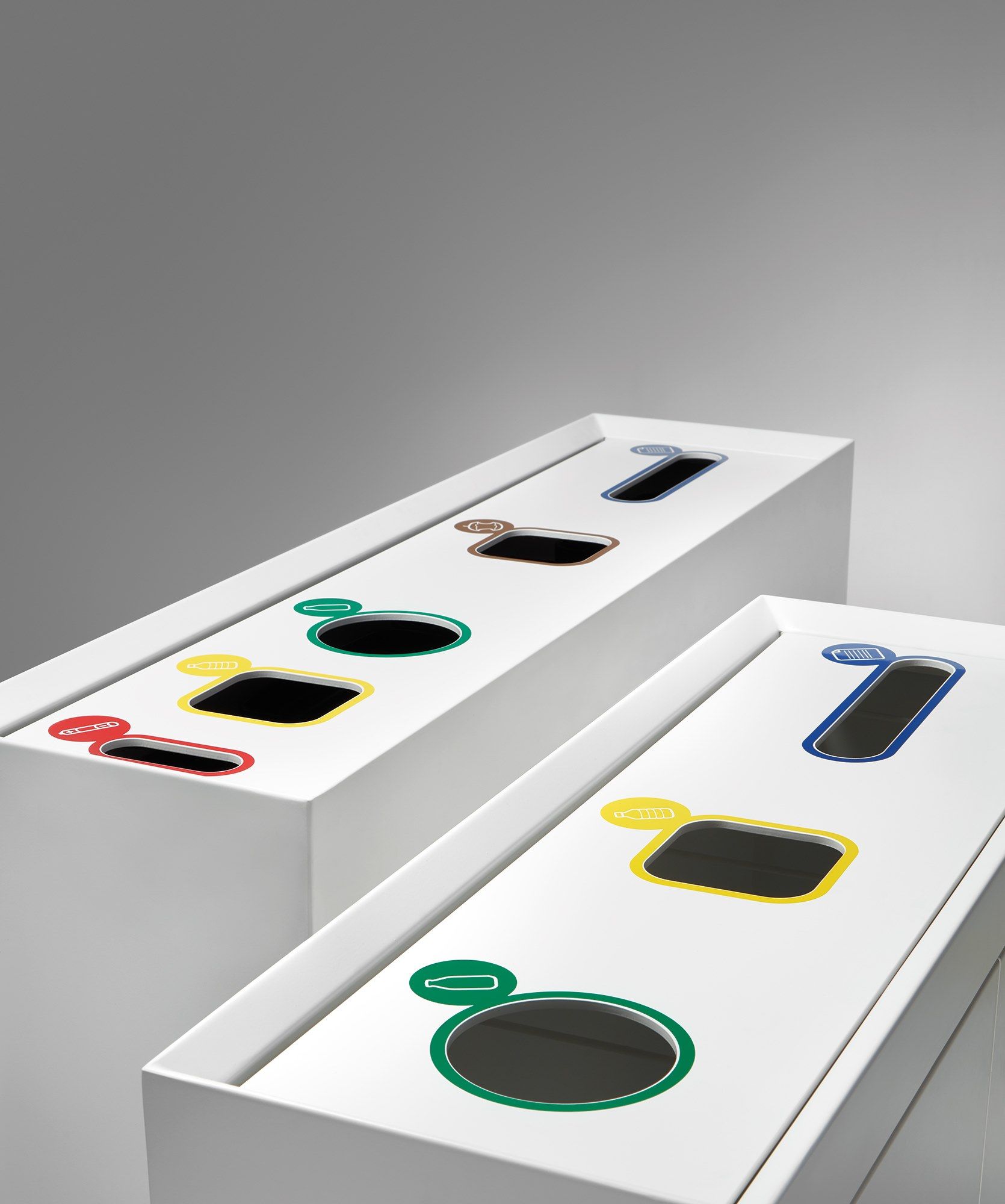 ZELL Litter bin for waste sorting By Made Design | design Estudi Ribaudí