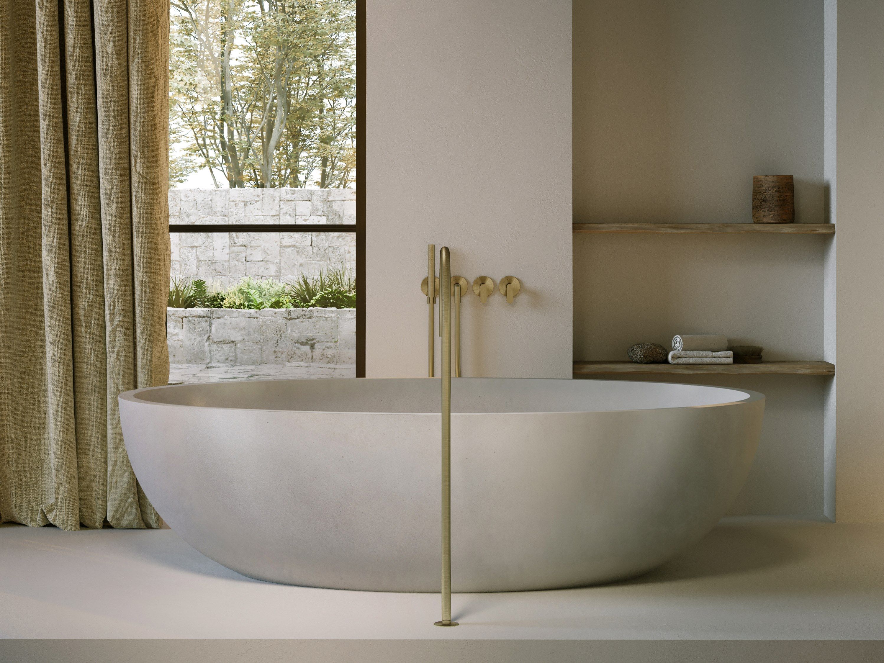 ZEN BATH Freestanding oval bathtub By COCOON