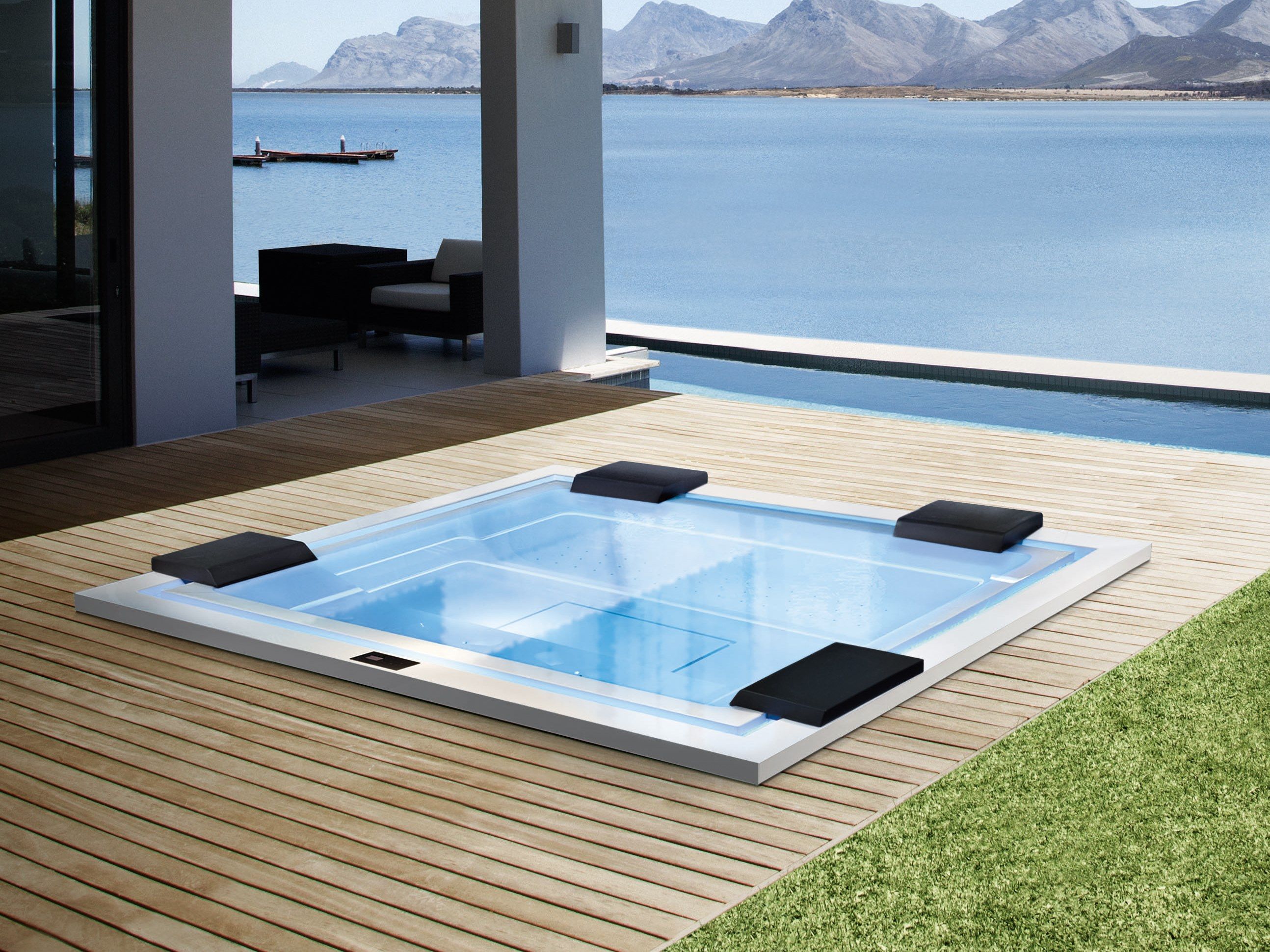 TREESSE GHOST Minipiscina rettangolare con idromassaggio By Gruppo ...