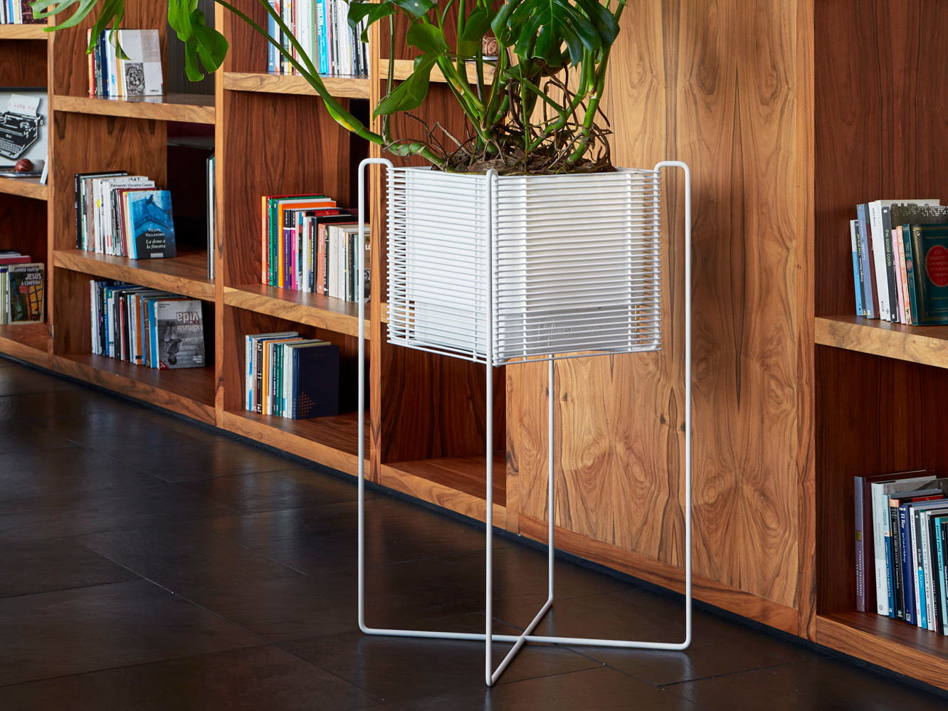 ZEN | High plant pot High square stainless steel plant pot with ...