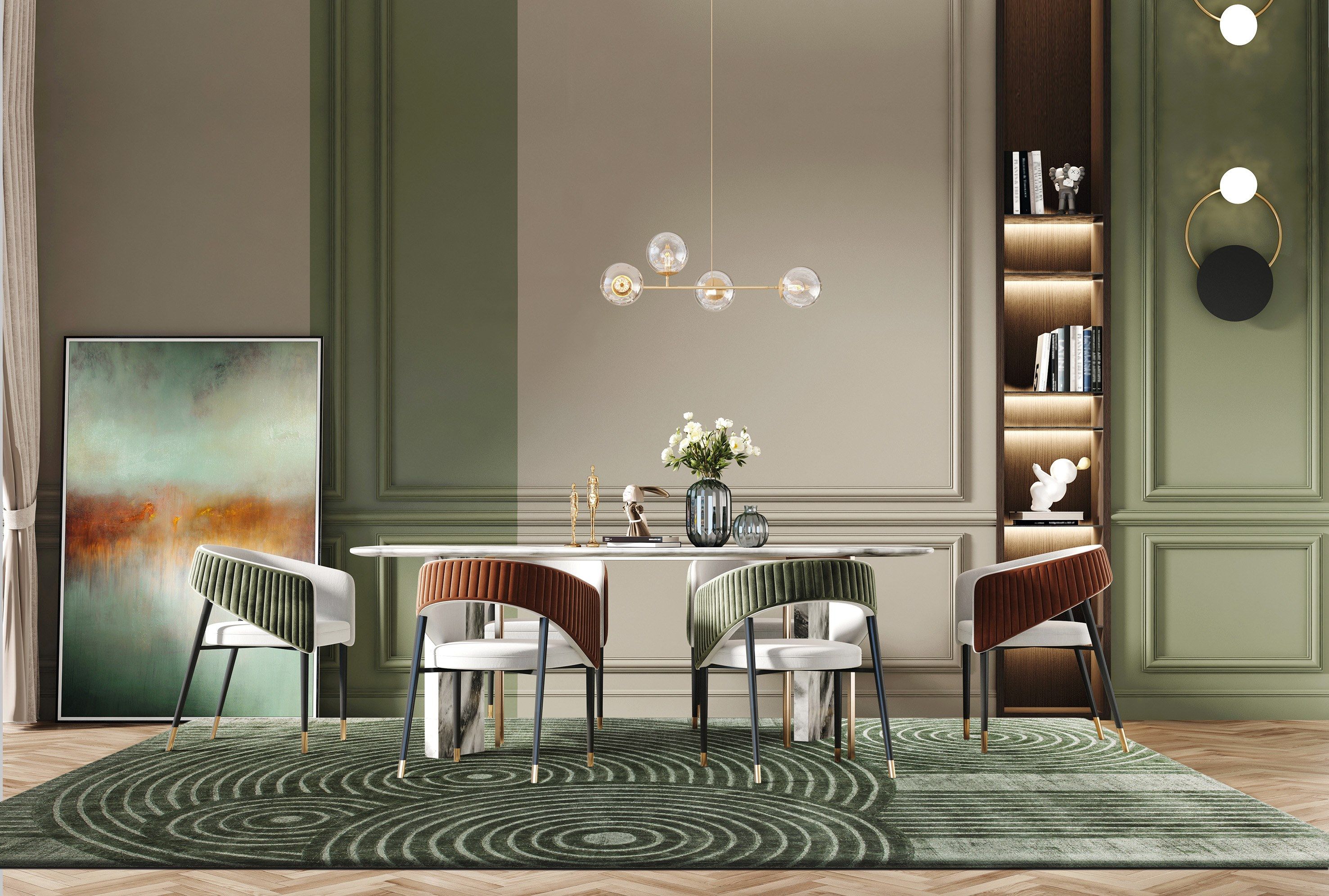 ZEN | Rectangular rug Rug By SITAP Carpet Couture Italia