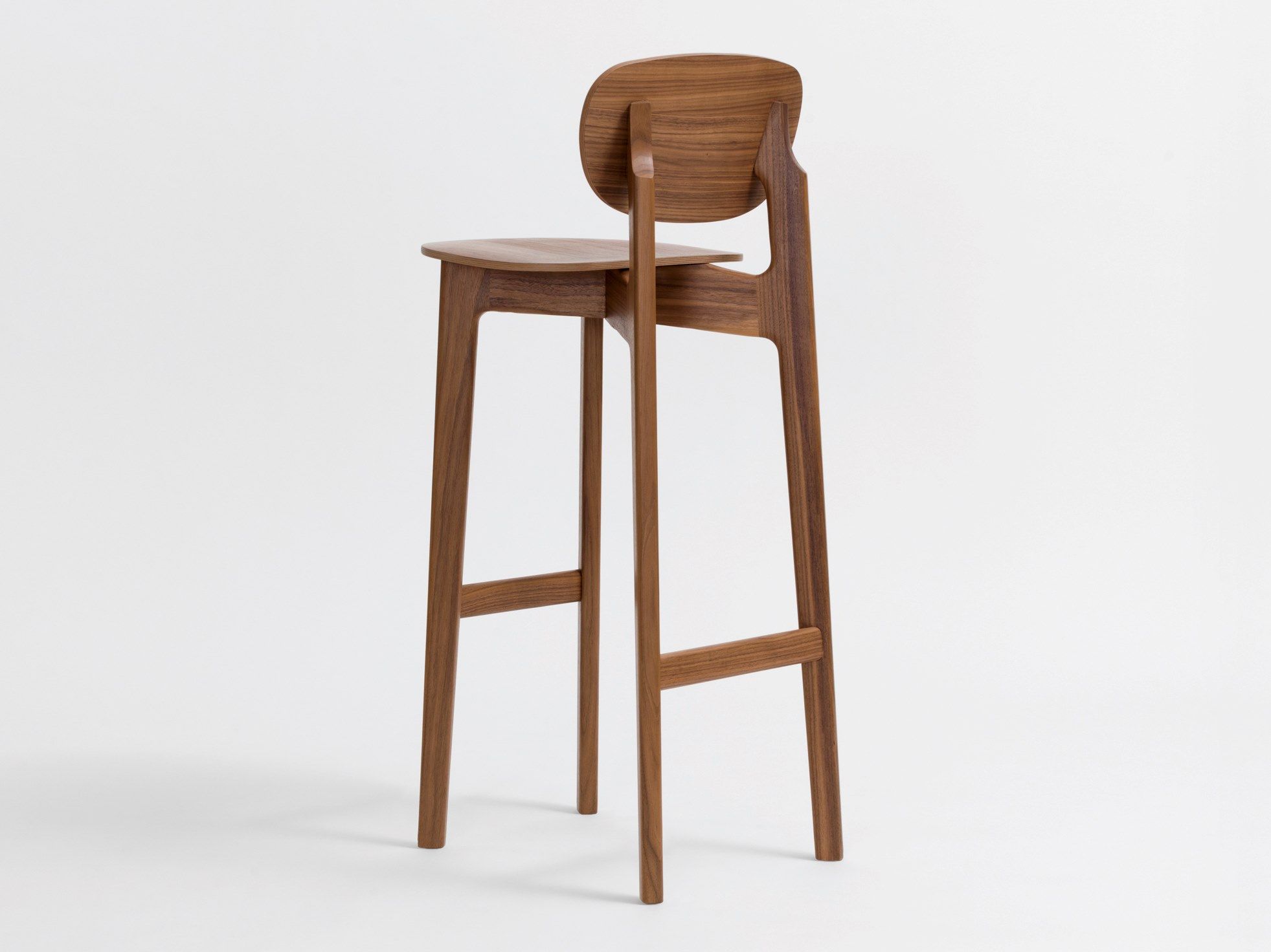 High wooden barstool ZENSO BAR By ZEITRAUM design Formstelle